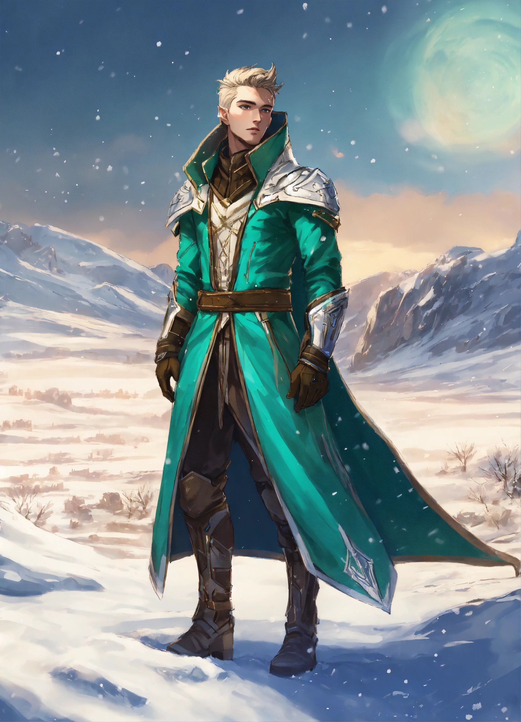 Lexica - Full body drawing of a sci fi high elf, royalty, futuristic ...