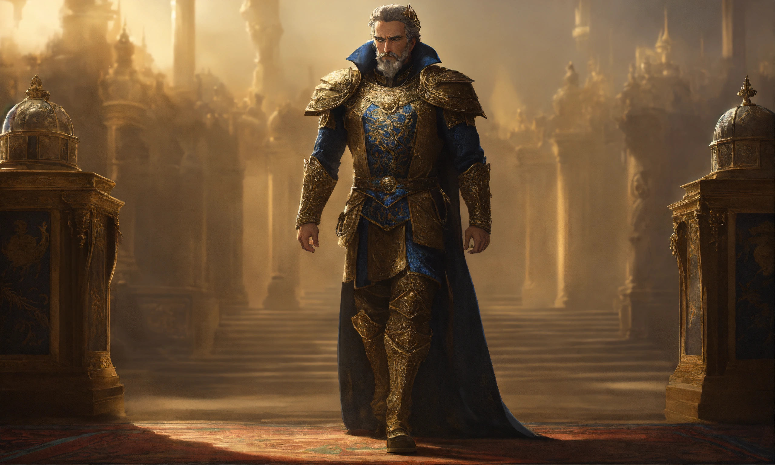 Lexica - Describe a middle-aged European king, of average build, with a ...