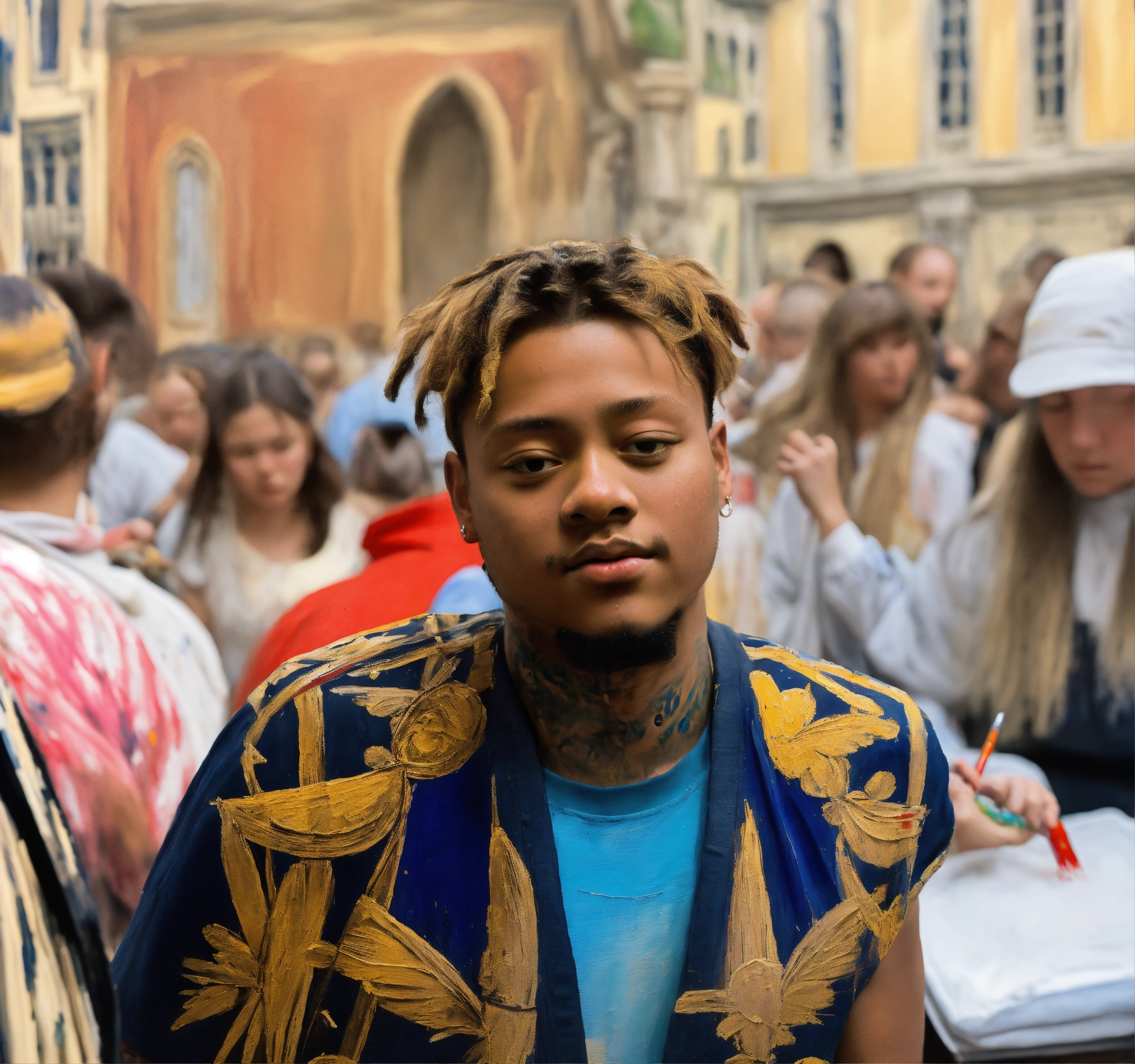 Lexica - Paint Juice Wrld in the painting style of Leonardo Da Vinci. A ...