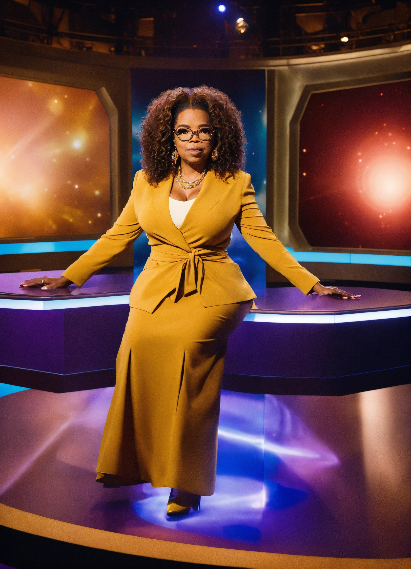 Lexica - Oprah’s Quantum Talk Show” Visualize Oprah Winfrey hosting a ...