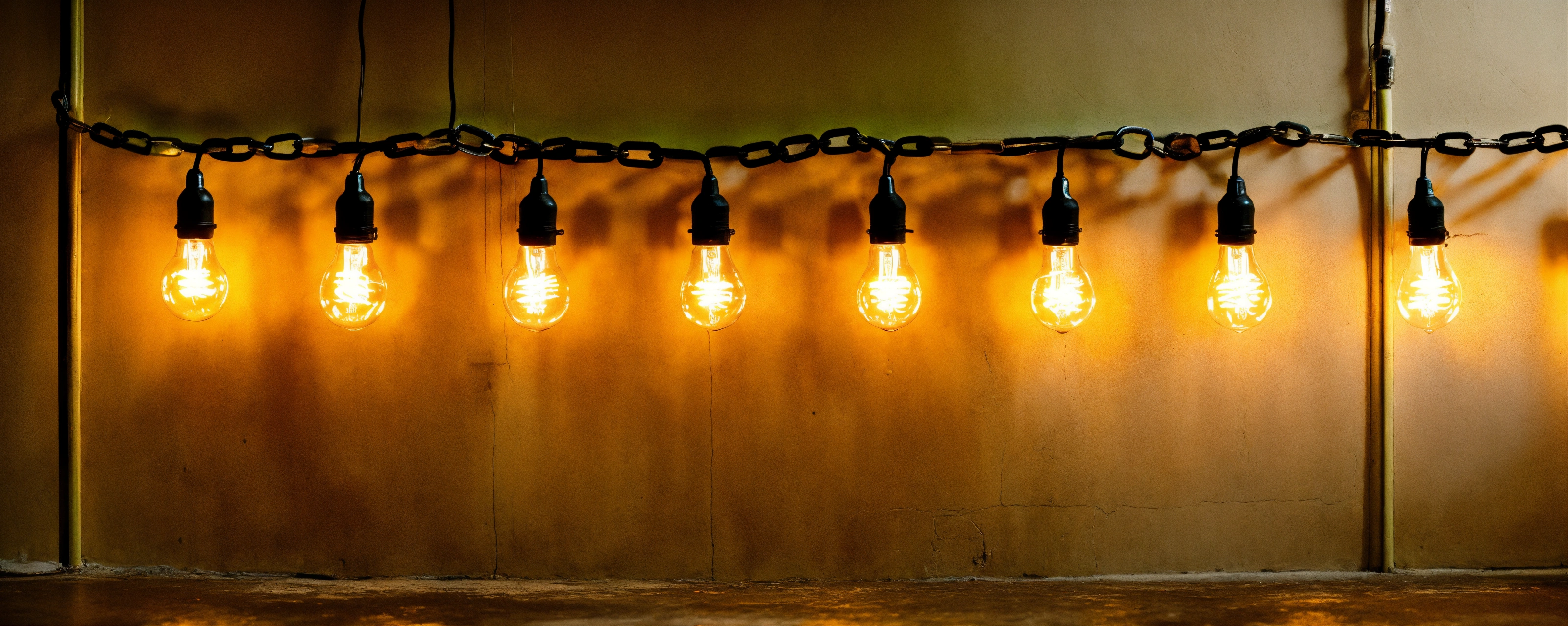 Lexica - Glühbirne, neonlight, lightbulb, Fairy lights, Chain of lights ...
