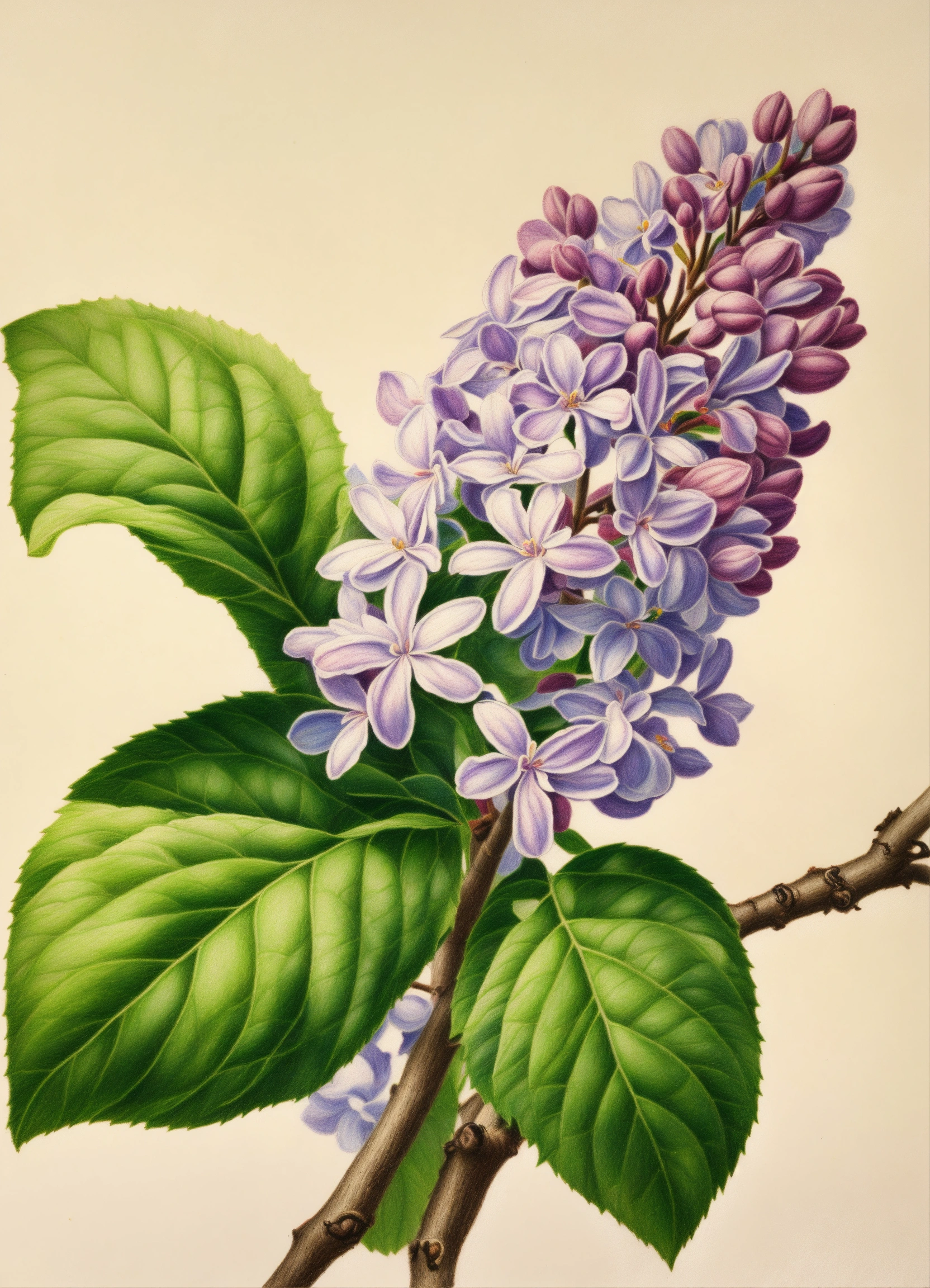 Lexica - Beautiful branches of blooming lilac, excellent, vintage style ...