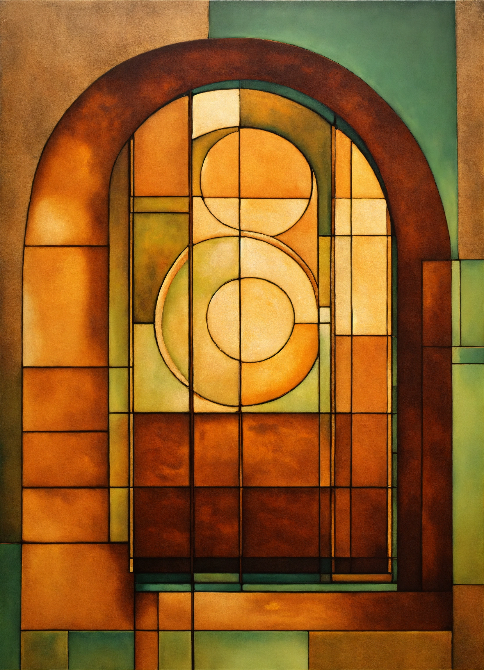 Lexica - Abstract and minimalist oil painting of a beautiful, simple ...