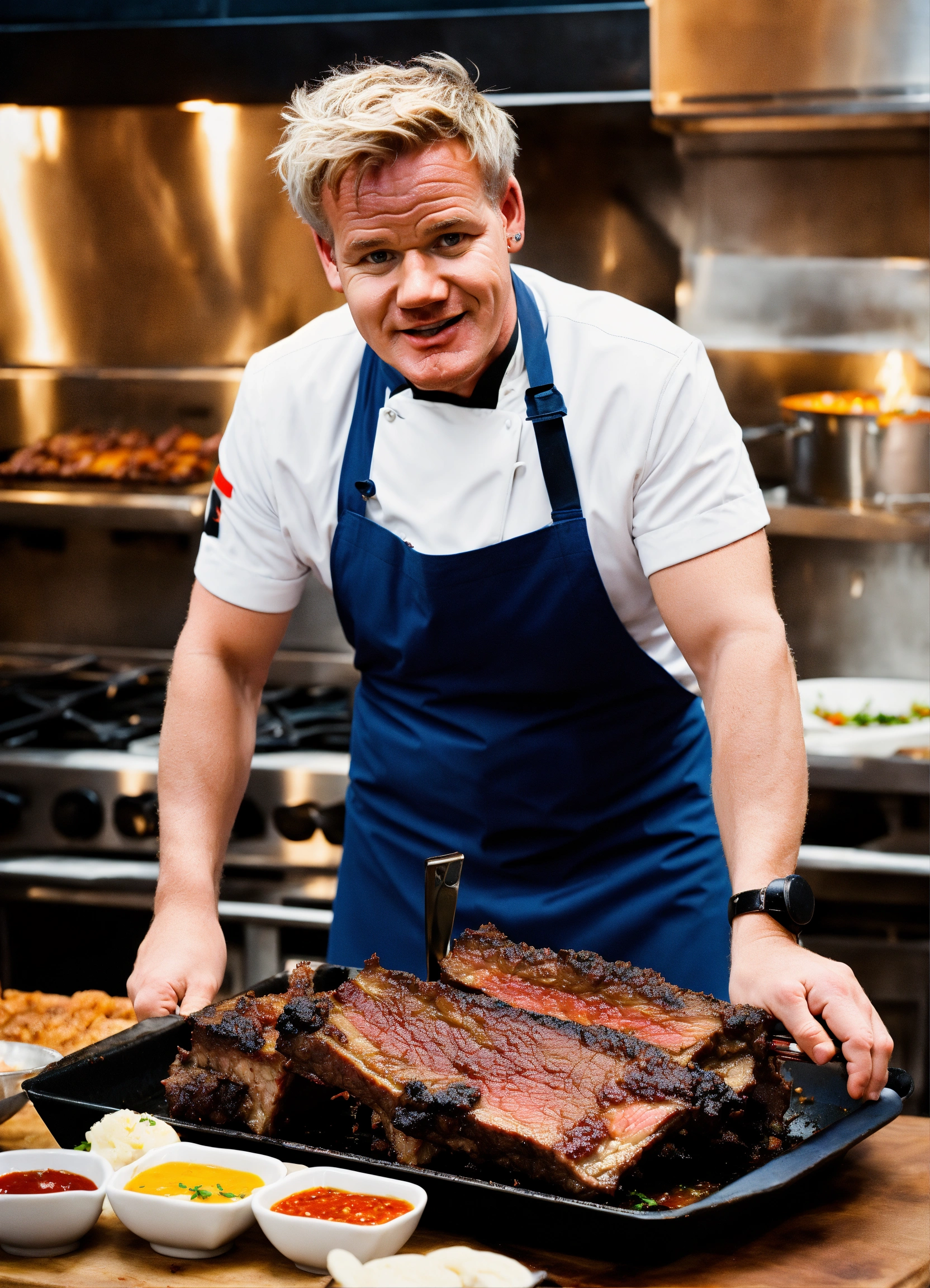 Lexica - Gordon ramsey cooking beef ribs borganion
