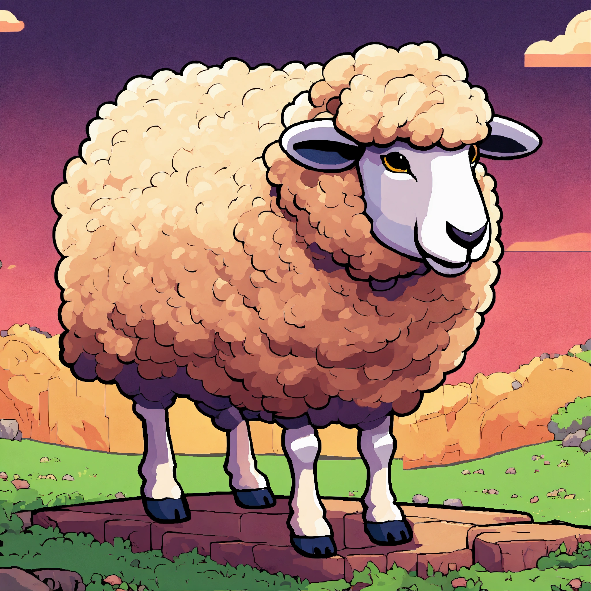 Lexica - Sheep, 8k, high quality, oldschool, wise, competative, cartoon ...