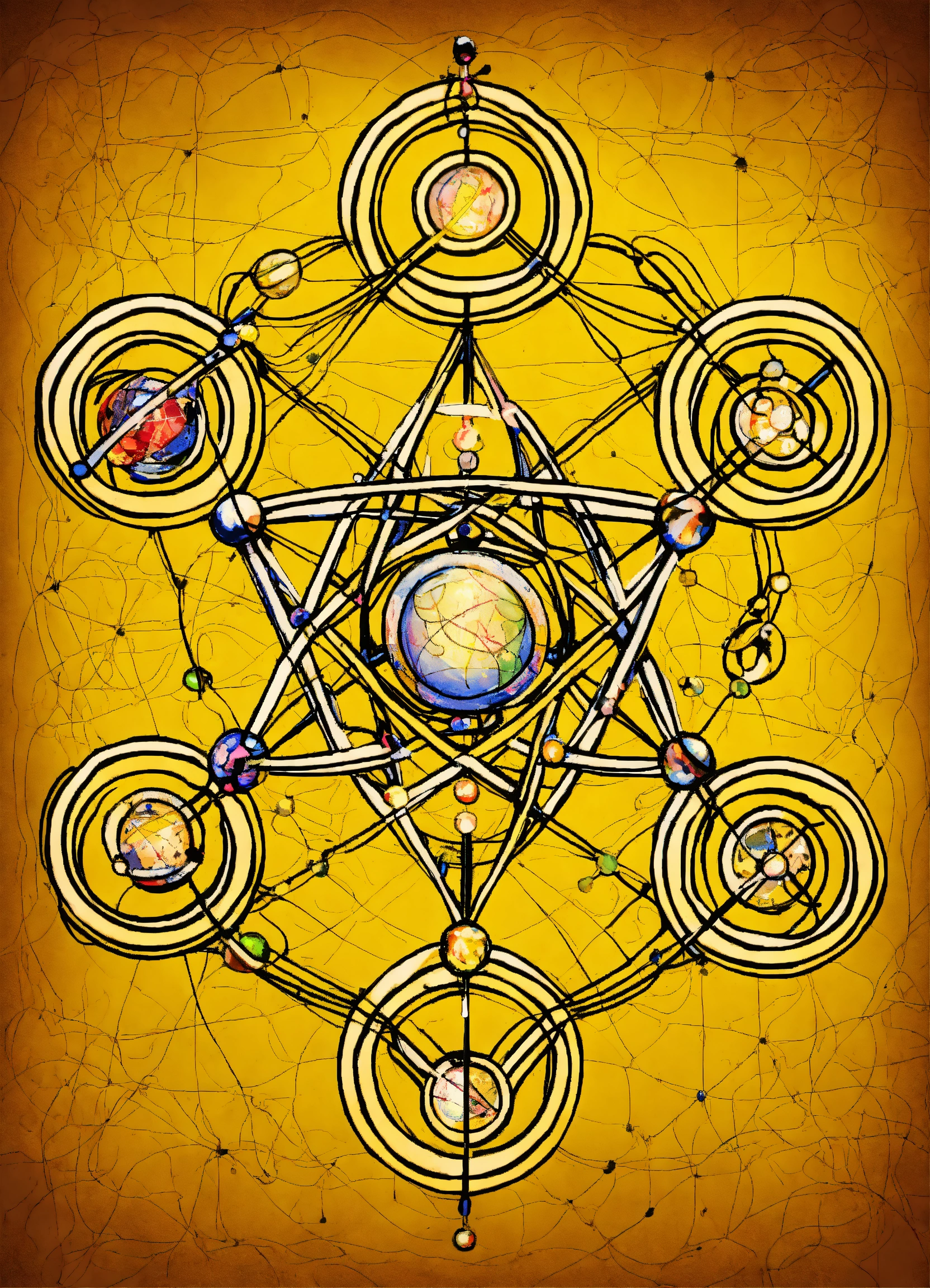 Lexica - Secular religious symbol. Math. Molecules. Magnetism. balance.