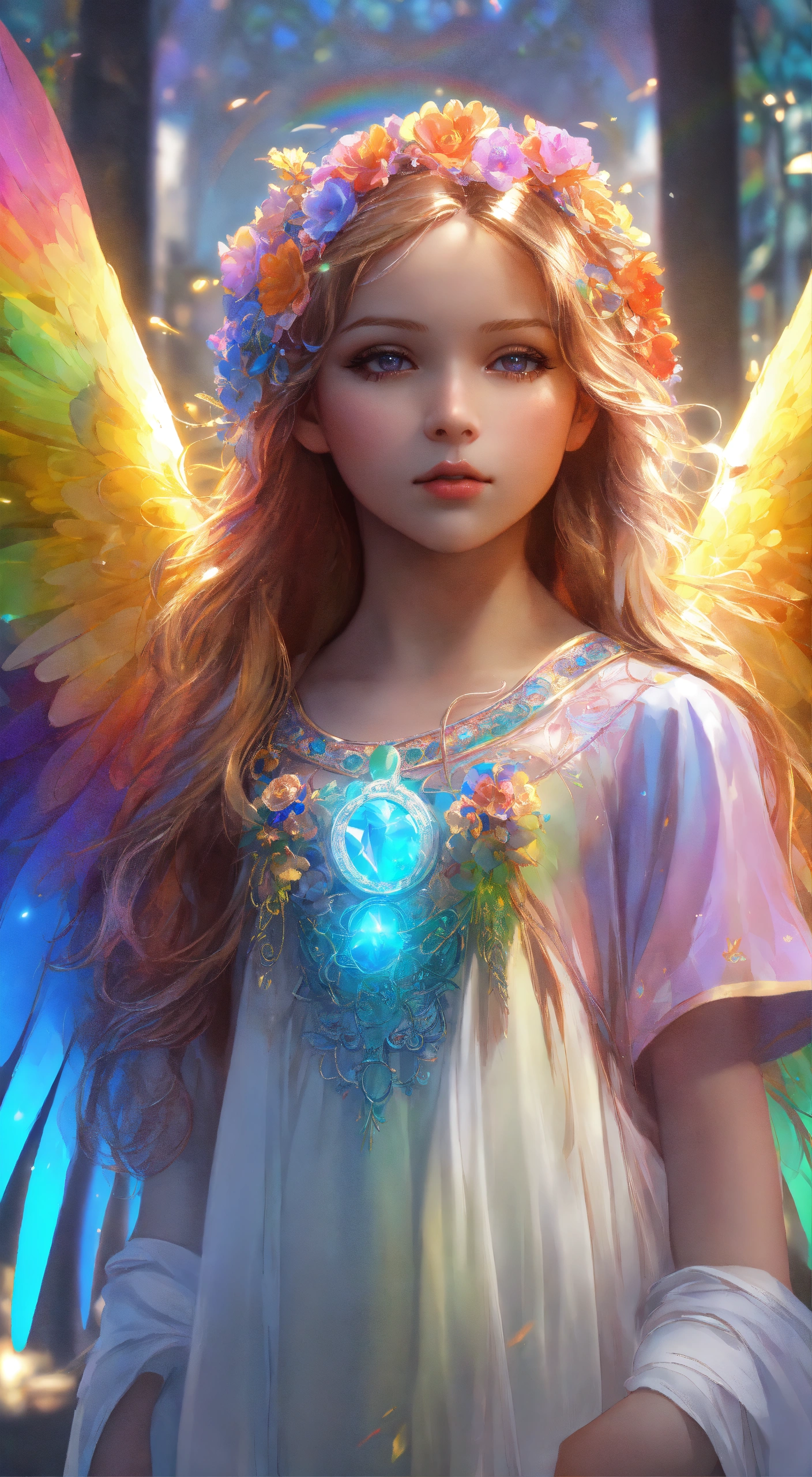 Lexica - Angel girl, 8-year-old woman, beautiful and perfect, detailed ...