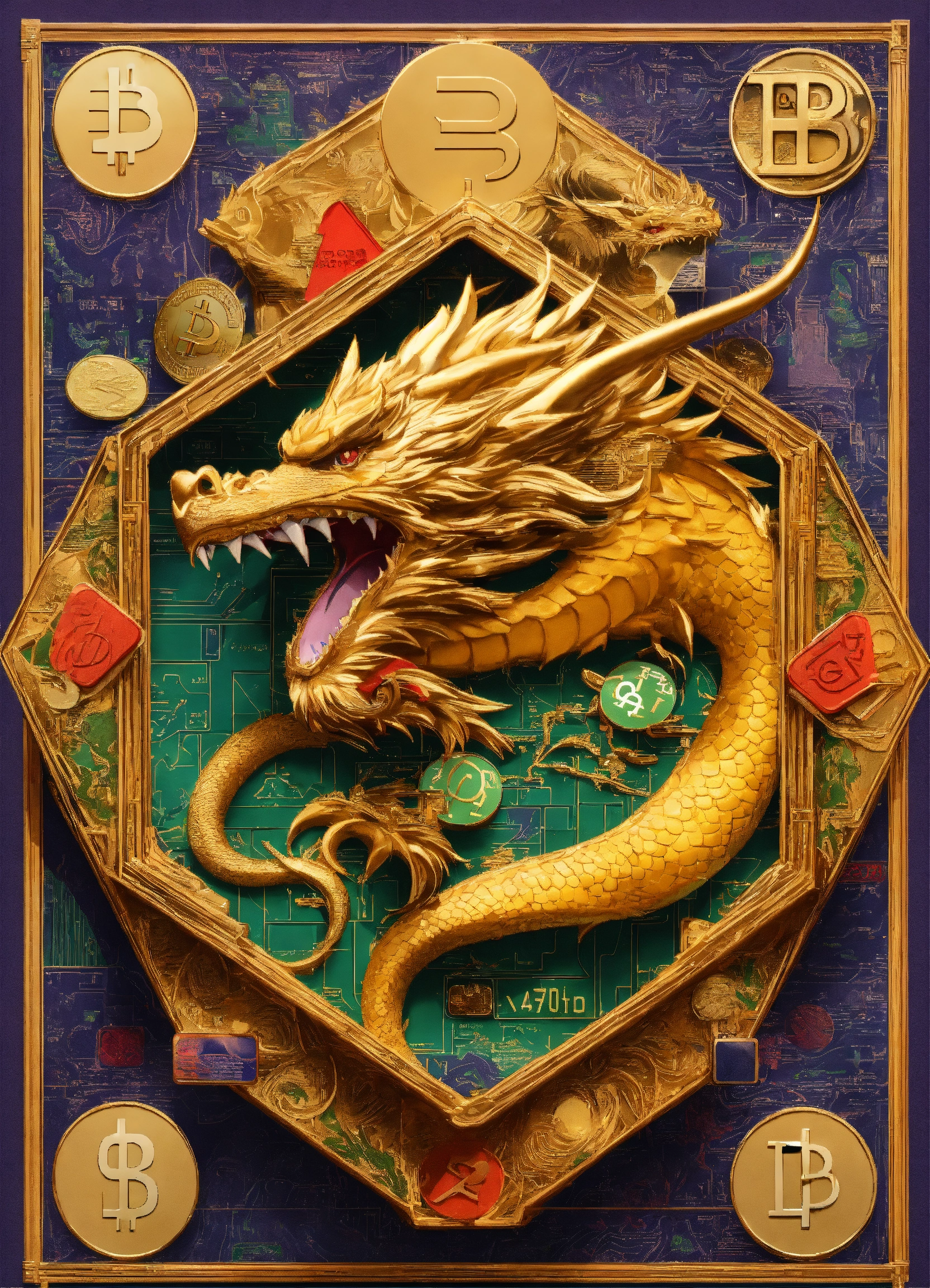 Lexica - Vintage 90's anime Crypto Dragon with most popular ...