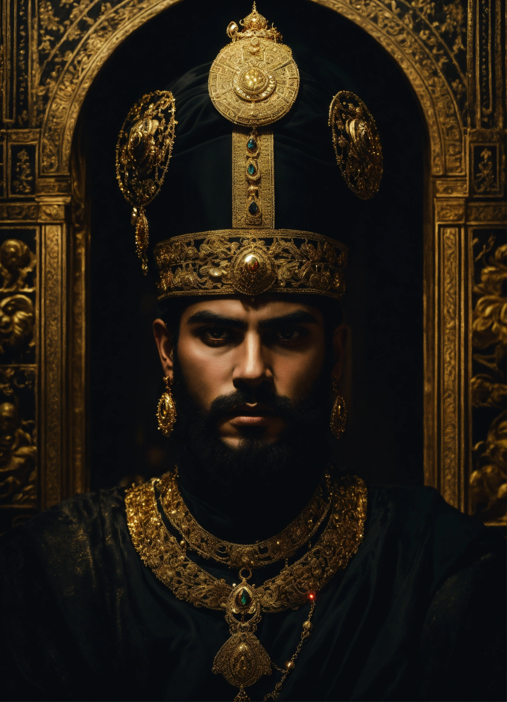 Lexica - Dark, mysterious and dramatic portrait of a young handsome ...