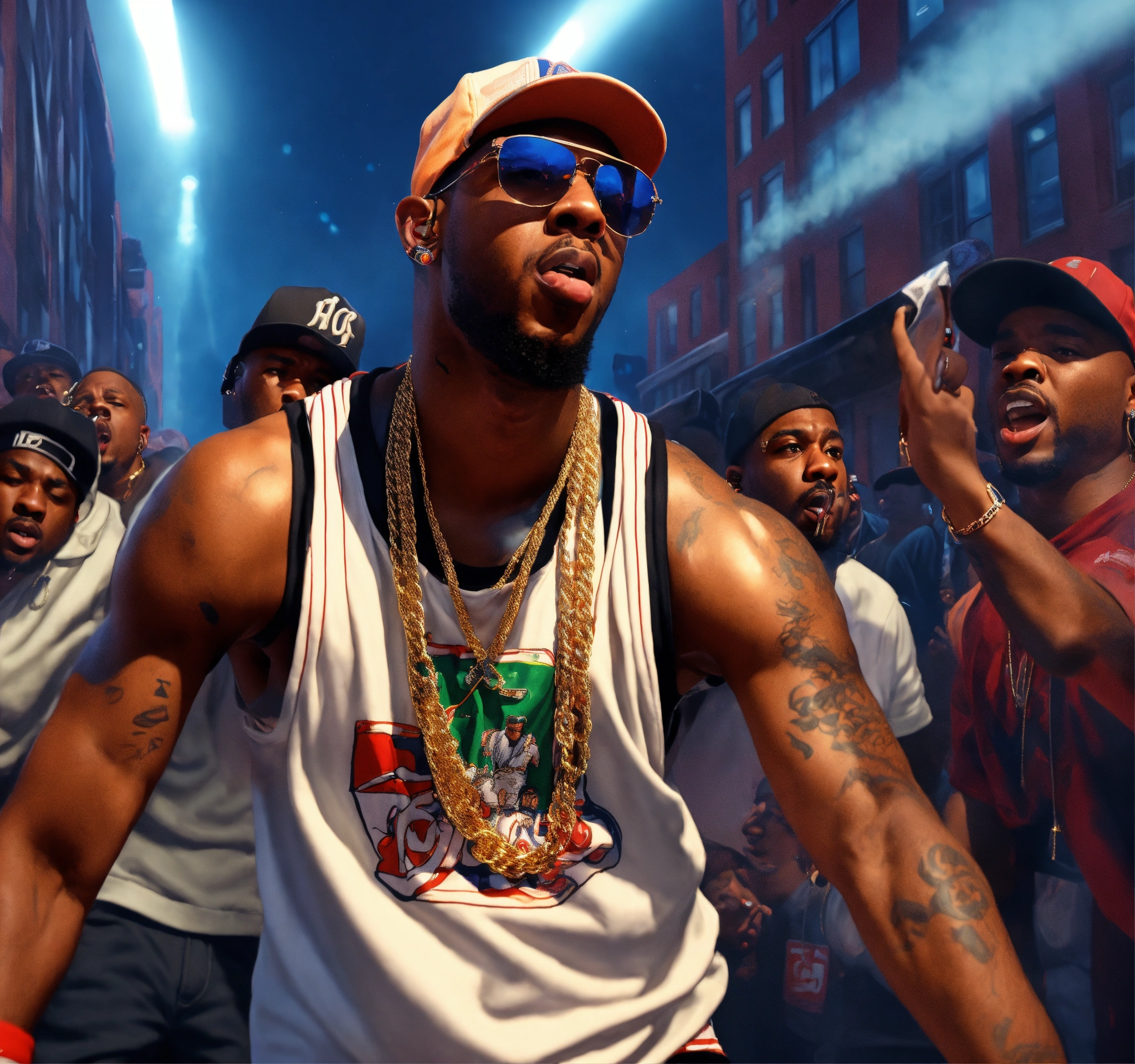 Lexica - Full body Pop art, hyperrealist portrait of rapper "Cassidy ...