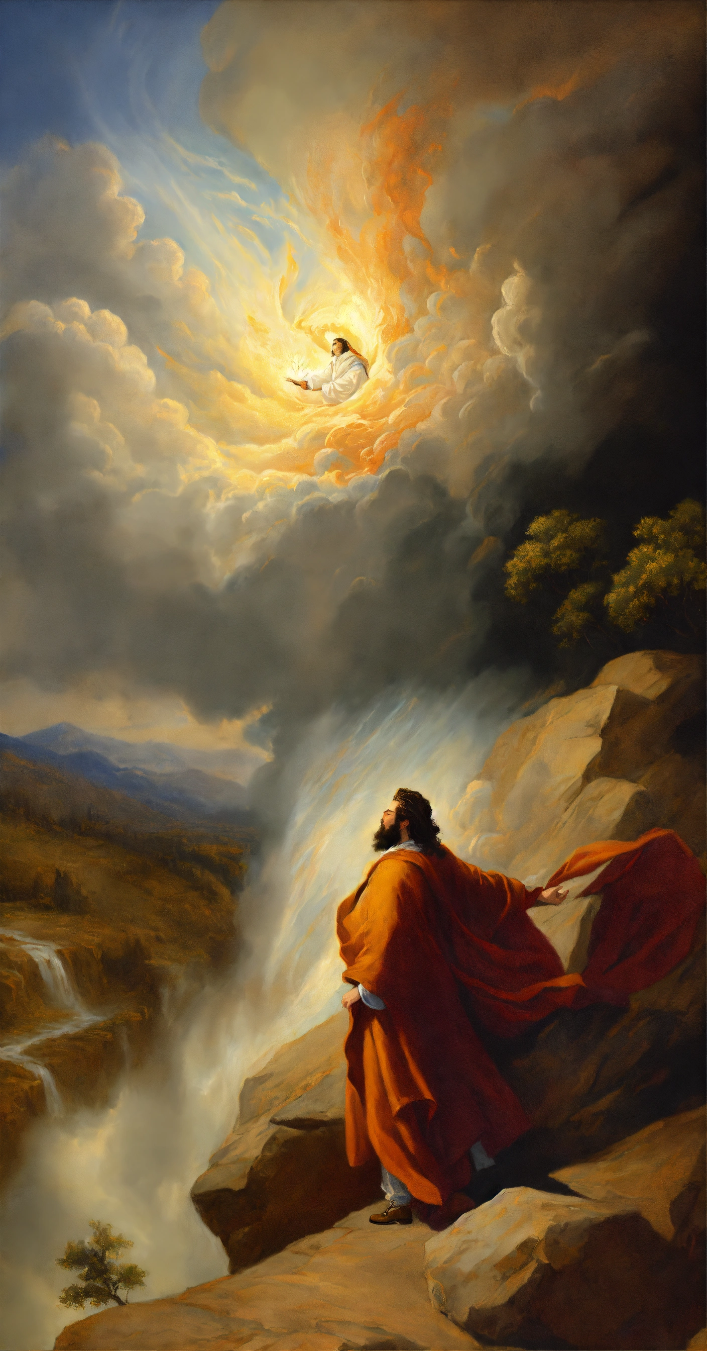 Lexica - Elijah the prophet caught in the majestic Whirlwind, high ...