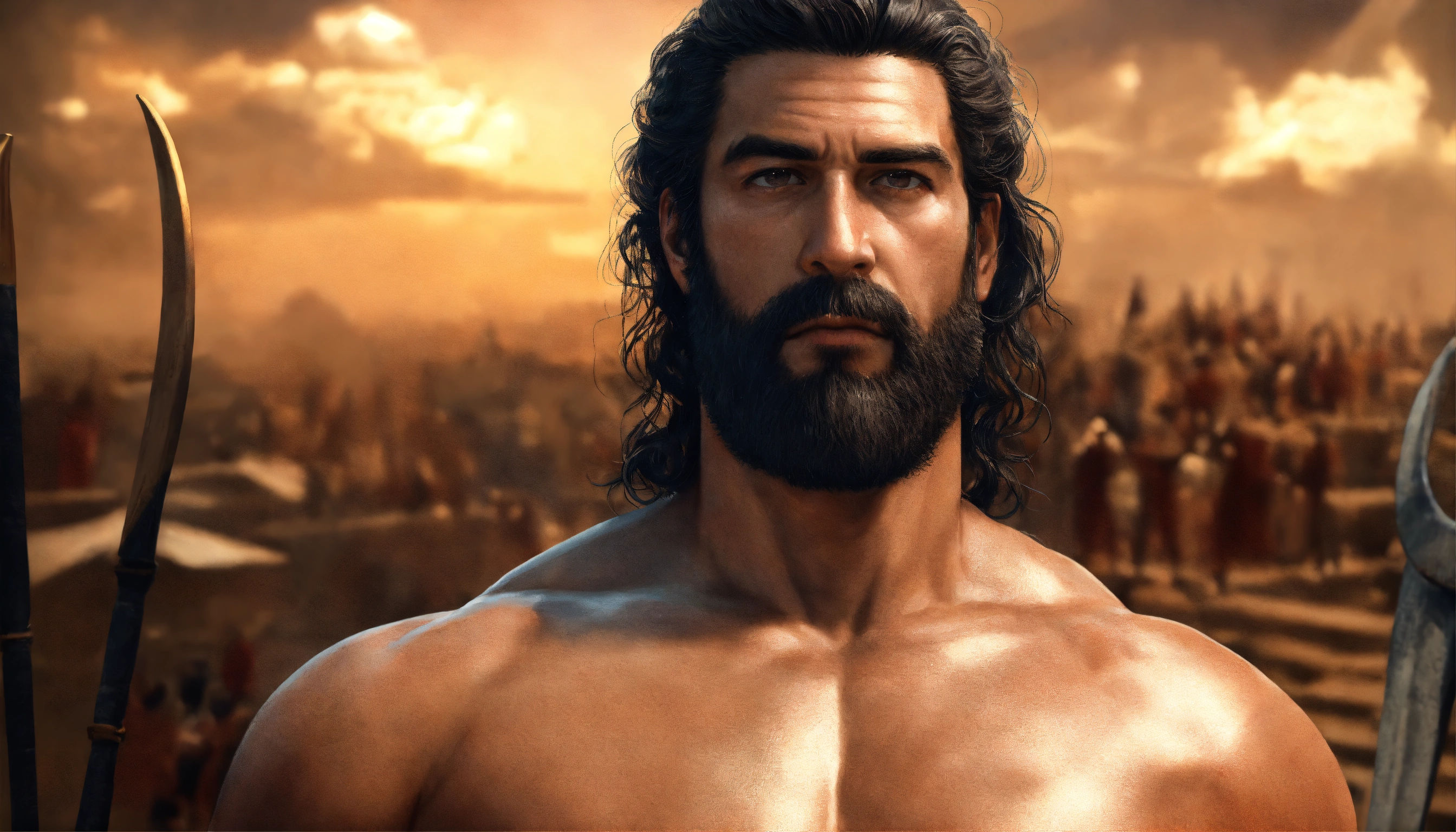 Lexica - Strong man, ancient greek, realistic,8k, sushing gesture ...