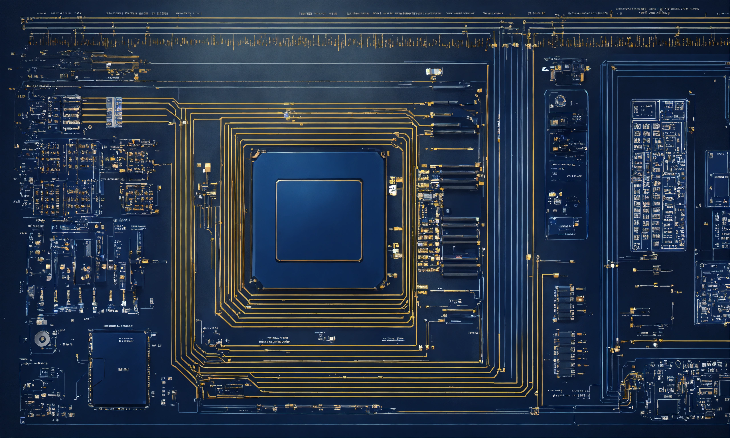 Lexica - Microelectronics scheme dark blue color