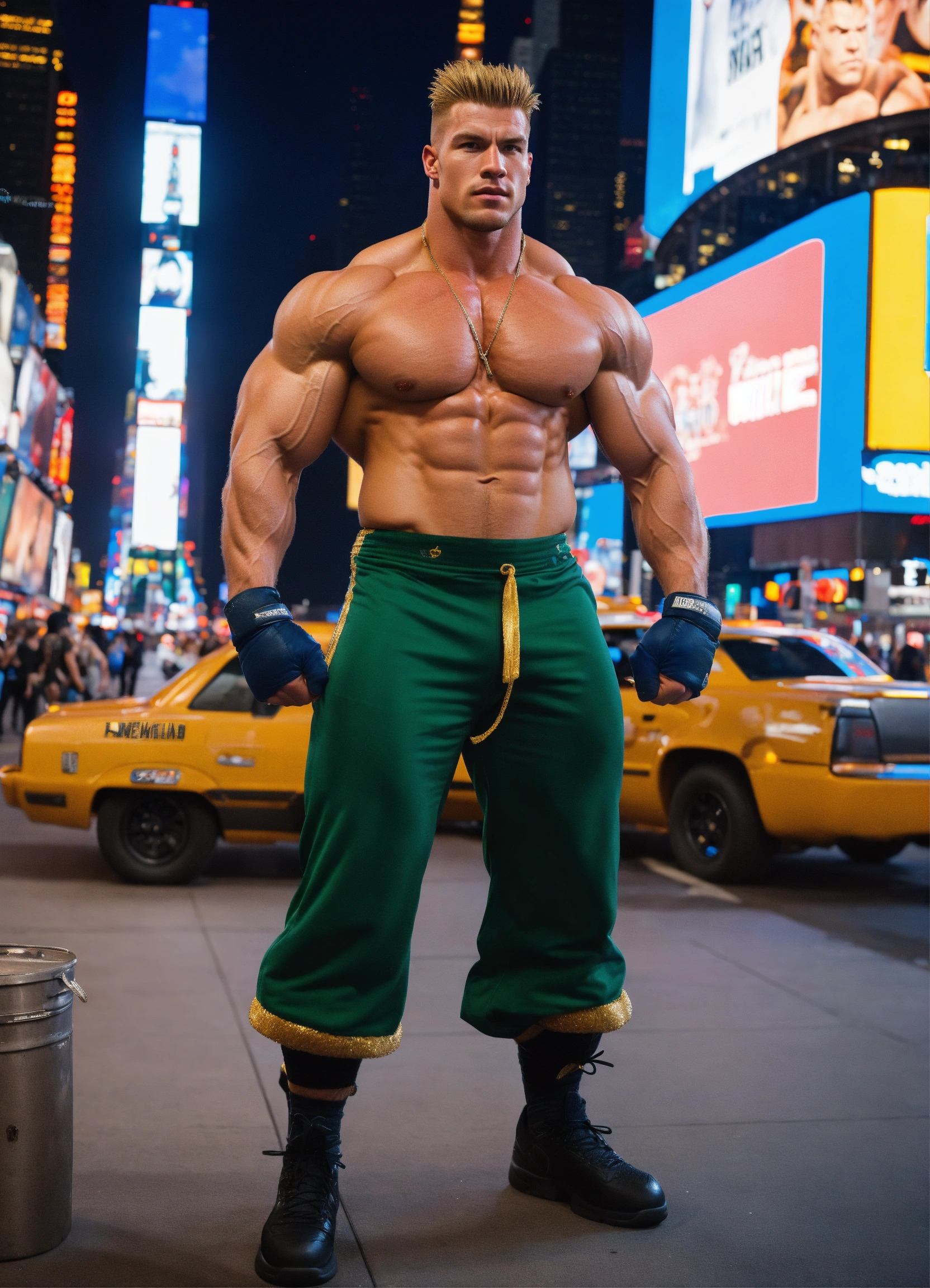 Lexica - 30-year-old man with big muscles, Guile from Street Fighter ...