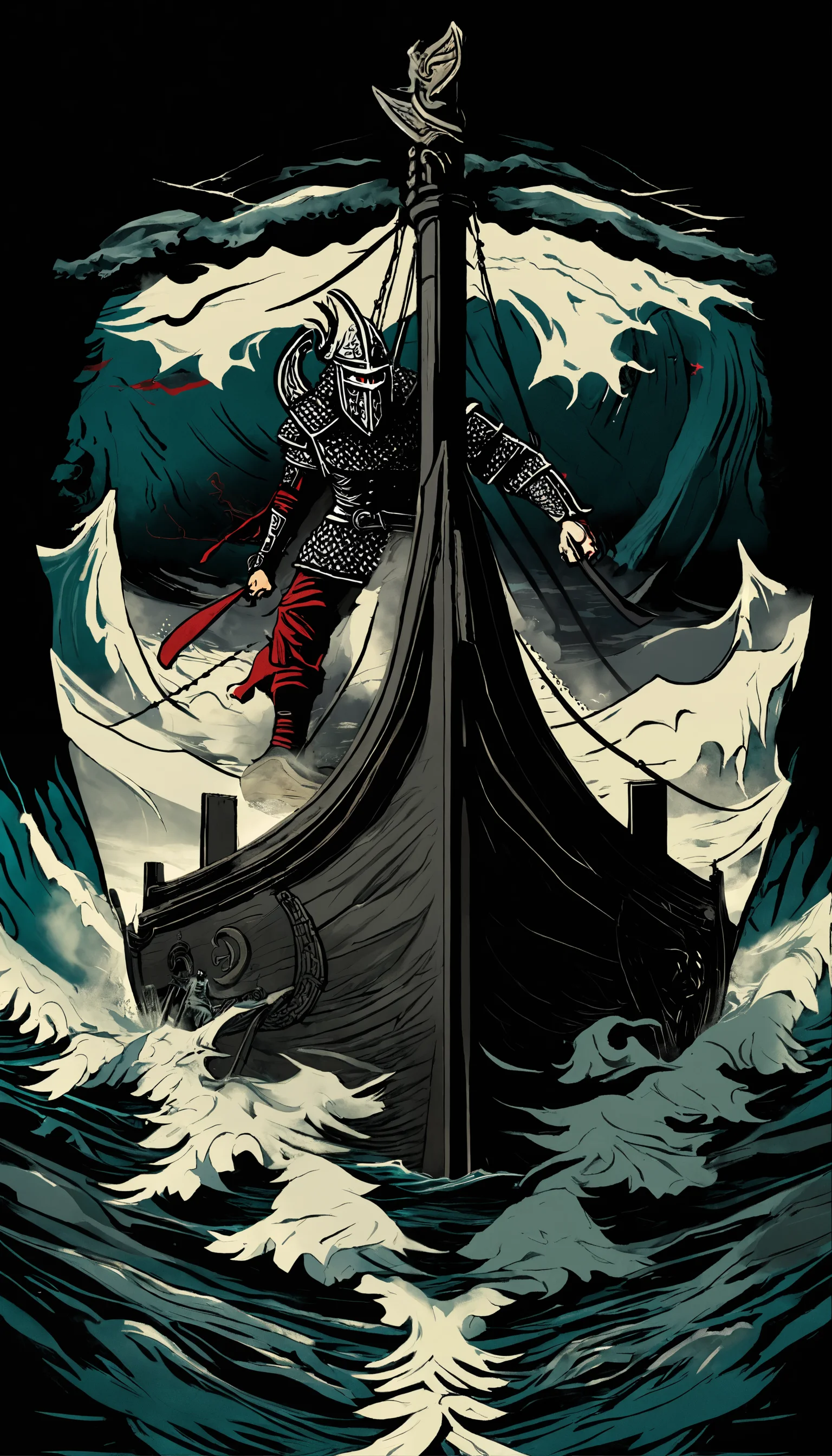 Lexica - A digital illustration of a dramatic and intense scene ...