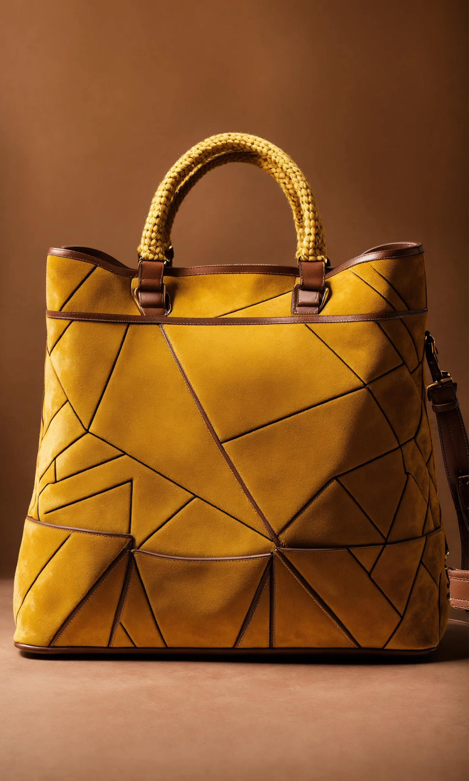 Lexica - Innovative yellow suede luxury bag, vintage inspiration, new ...