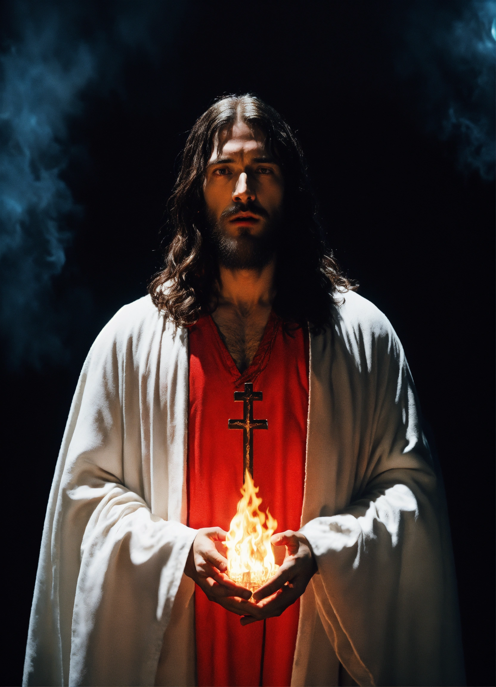 Lexica - Movie still from the passion of the crhrist. shining Jesus ...