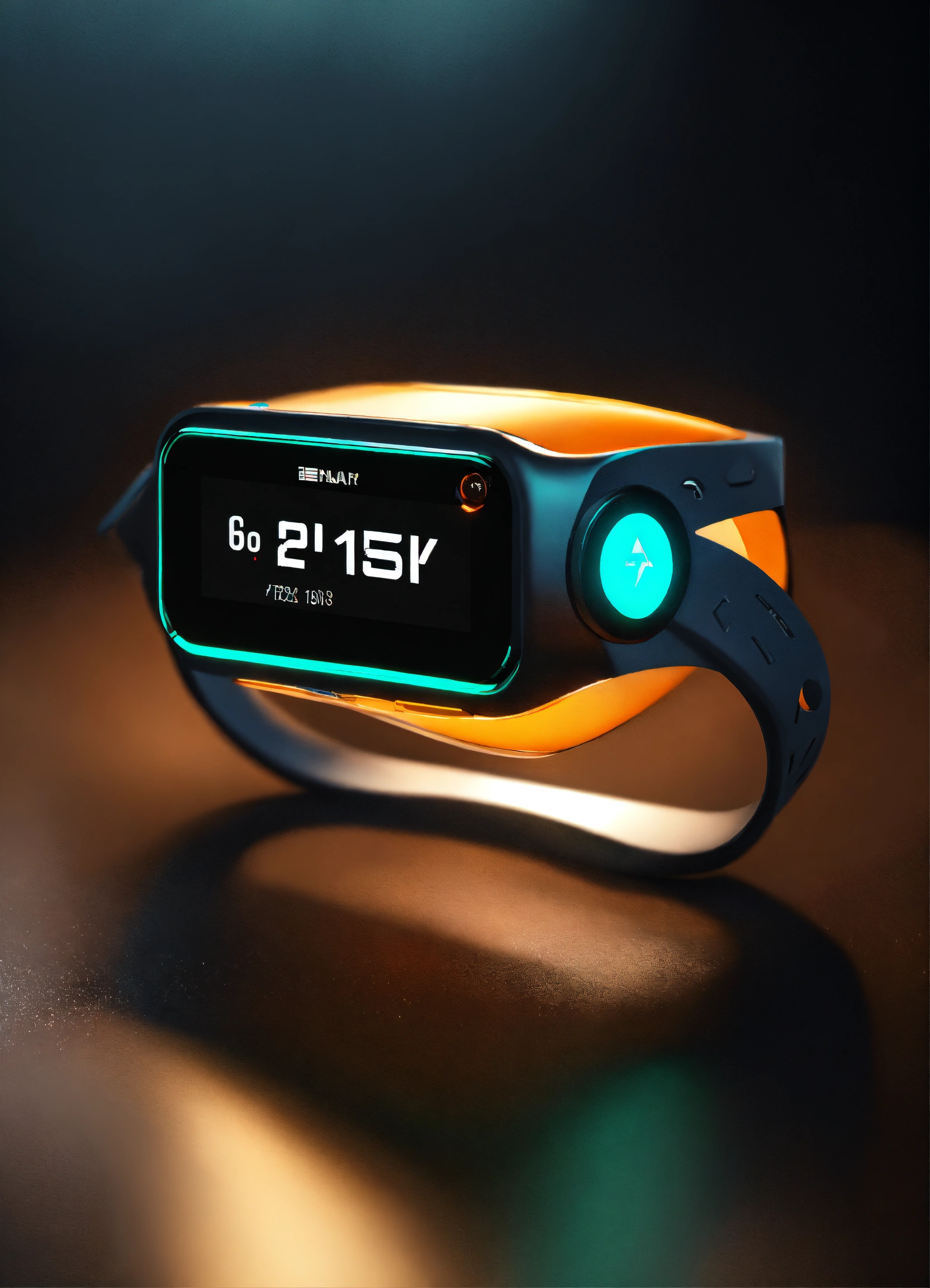 Lexica - Industrial design rendering of a flat triangle shaped wearable ...