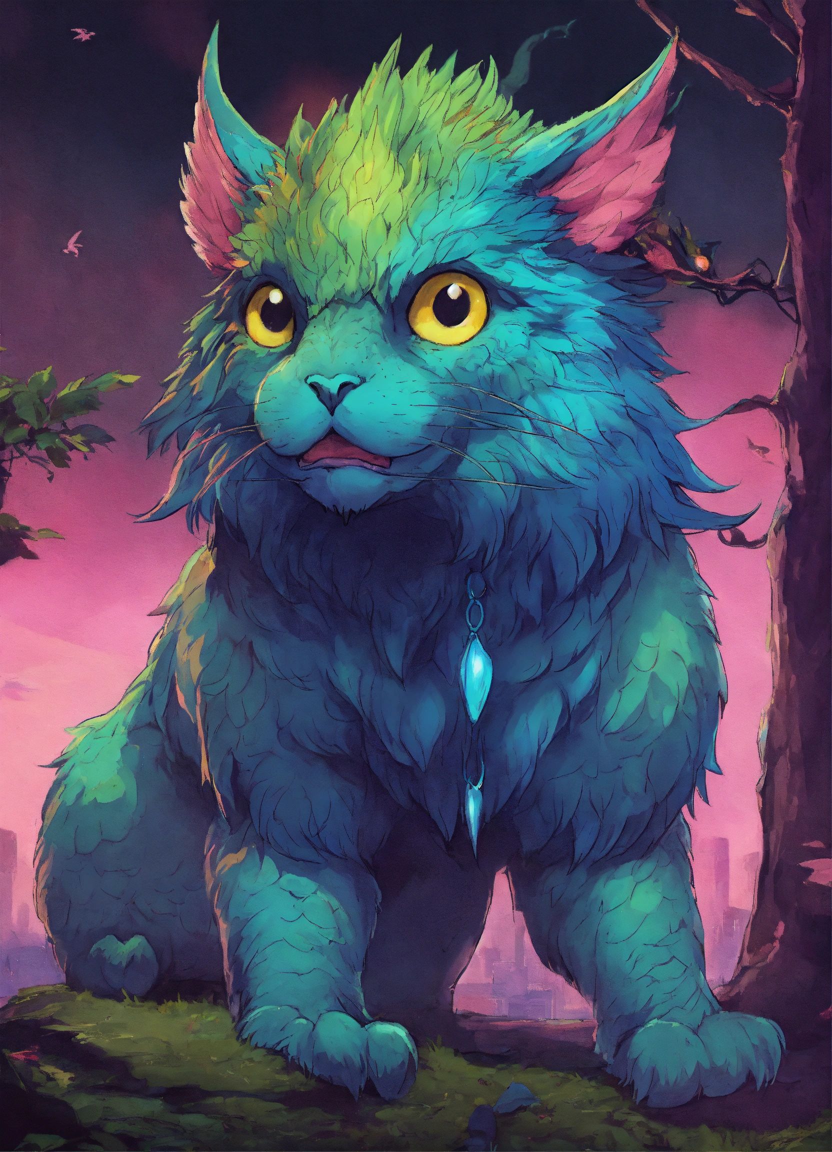 Lexica - 80s anime fantasy animals monsters