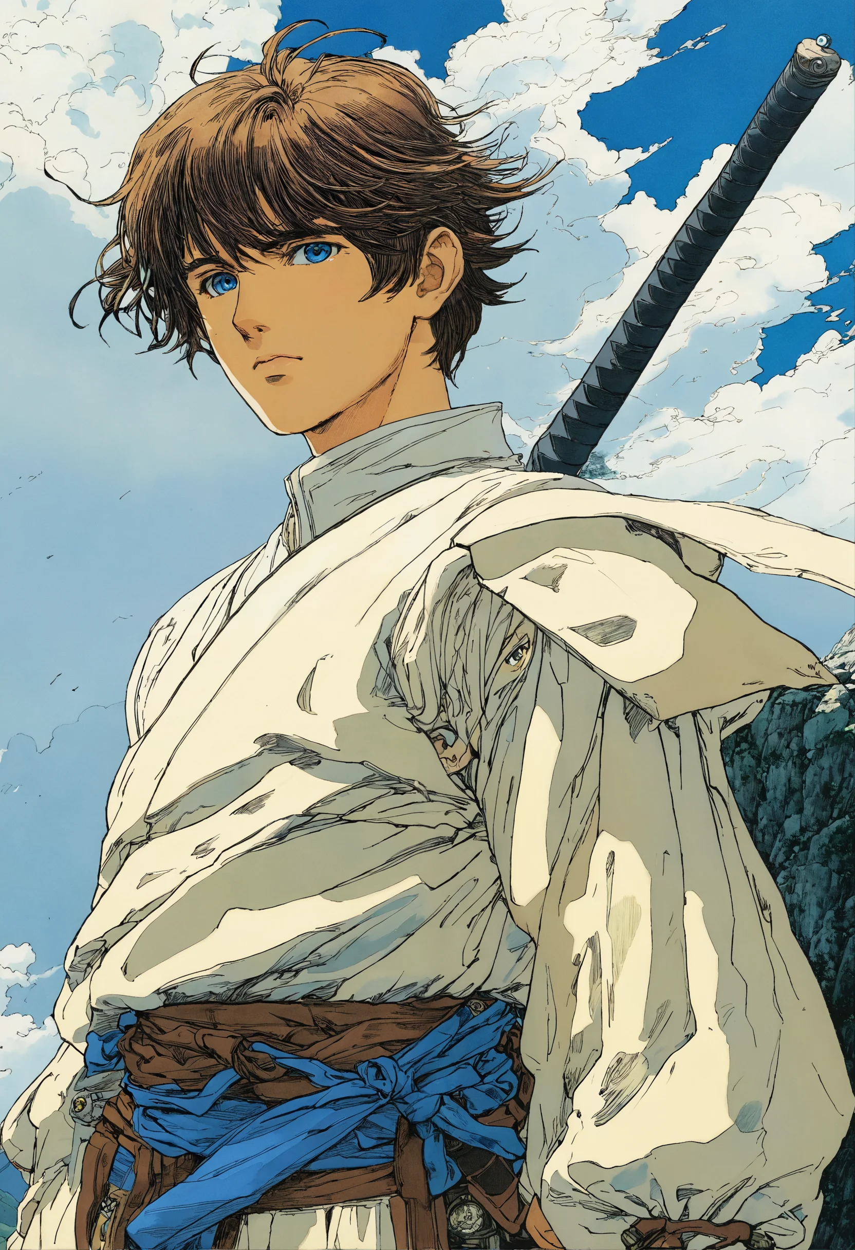 Lexica - Over the shoulder, dynamic pose, Hyper detailed manga anime ...