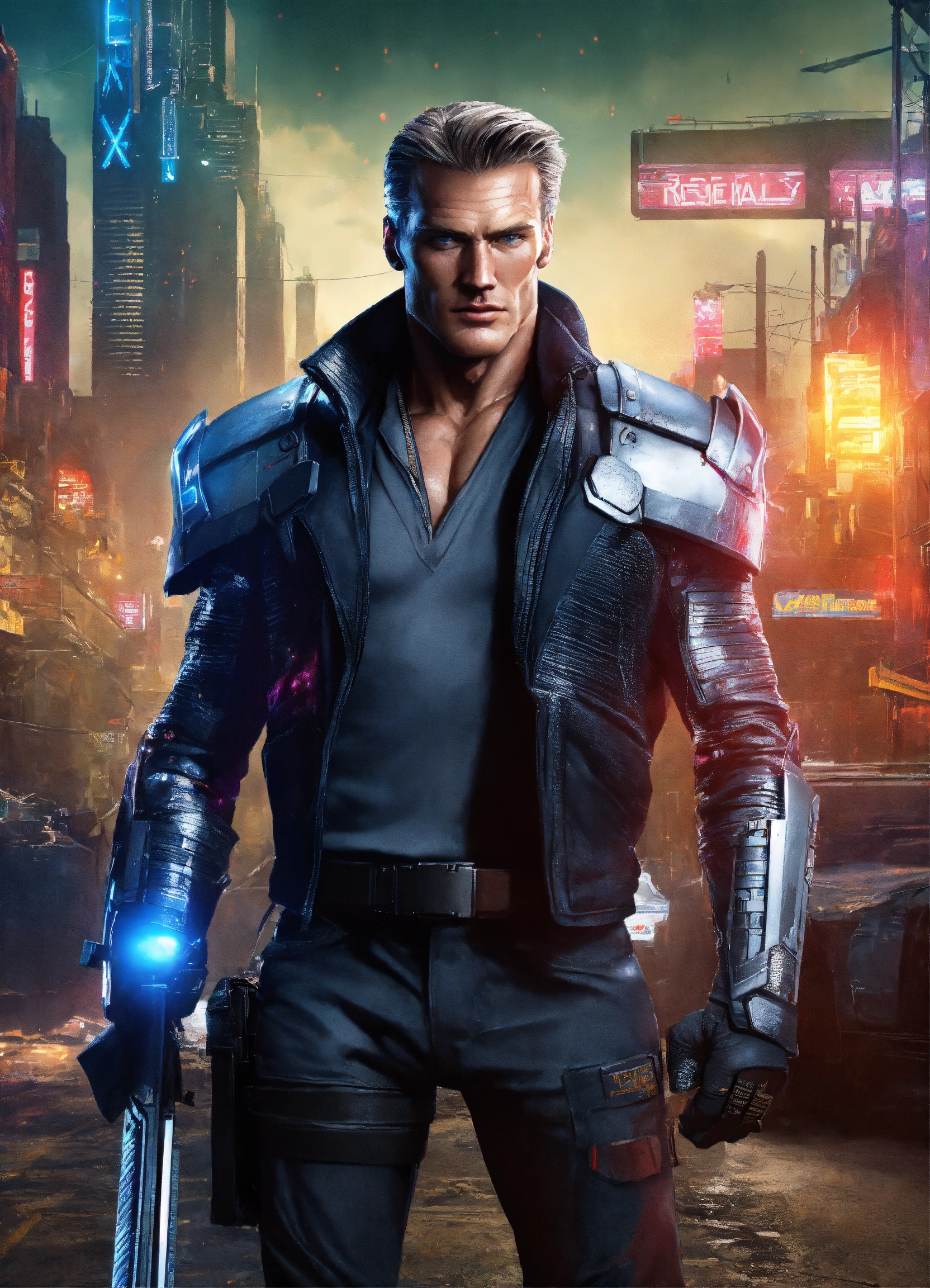 Lexica - Dolph Lundgren Is Colossus of X-Men in a cyberpunk Metropolis ...