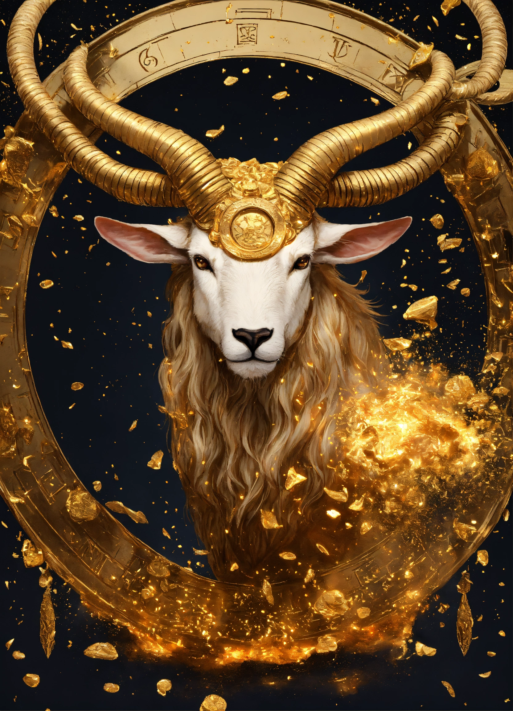 Lexica - Zodiac sign of capricorn exploding with anger and surrounded ...
