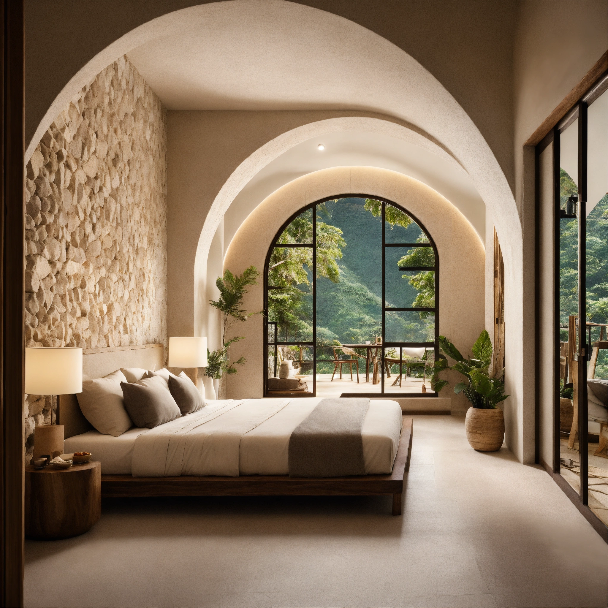 Lexica - Ultra realistic photo of Modern take on bali inspired low ...