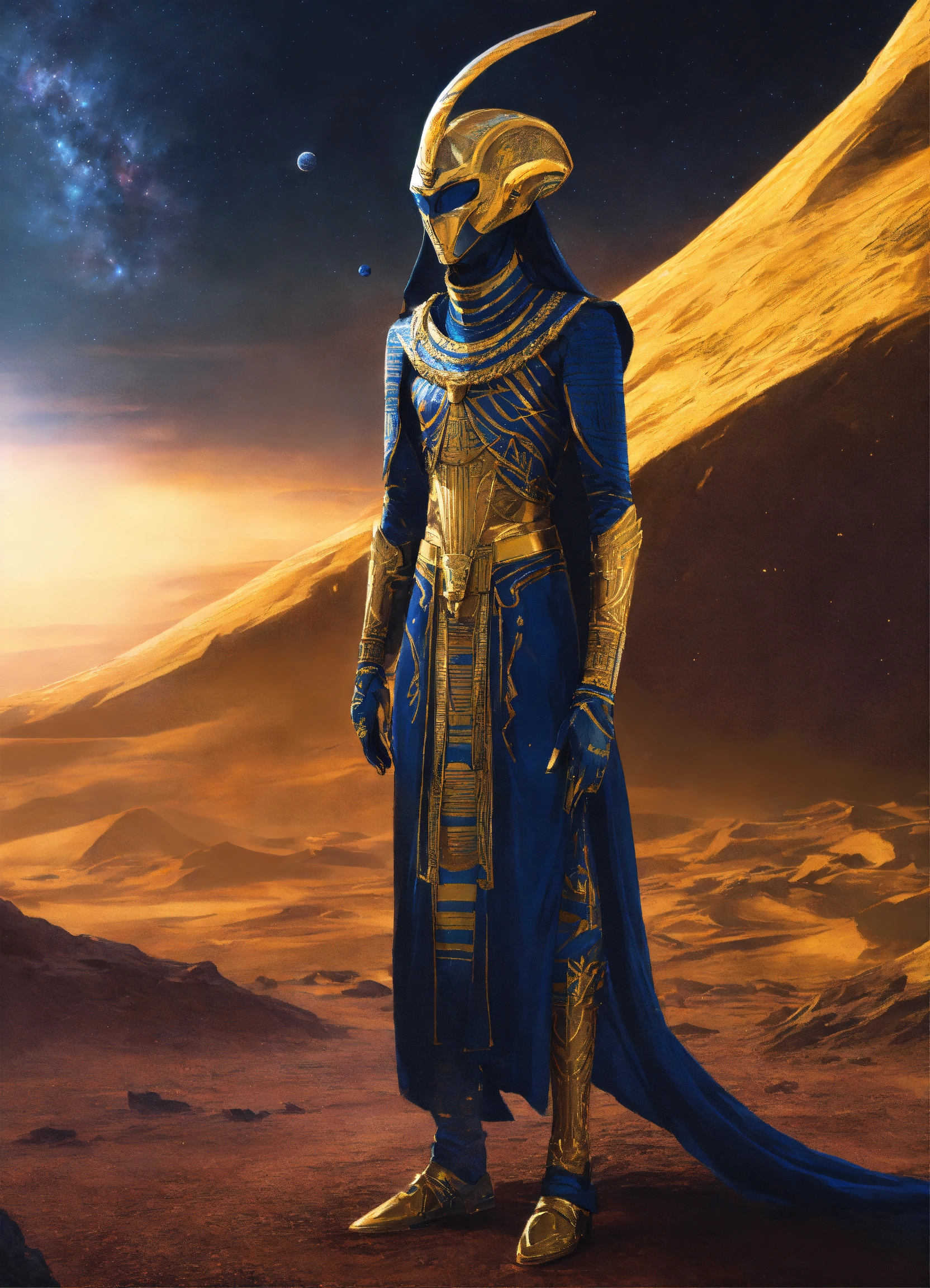 Lexica - A Alien, Alienrace , Alien_ pharaoh, pharaoh clothings long ...
