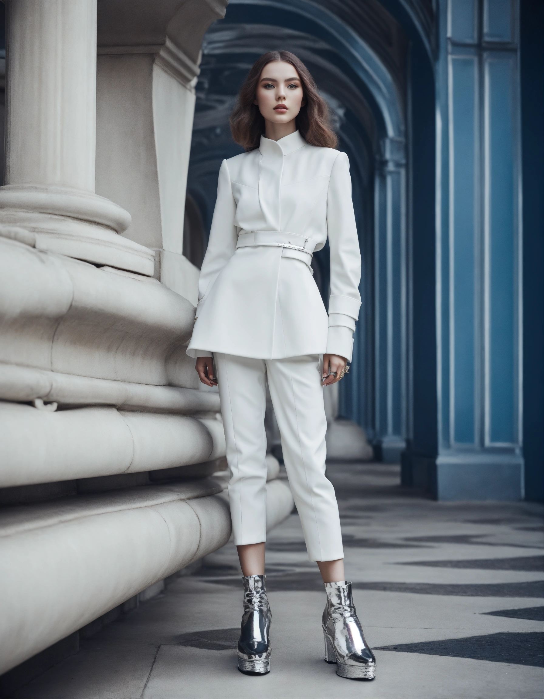 Lexica - Portrait of haute couture beautiful russian fashion model ...