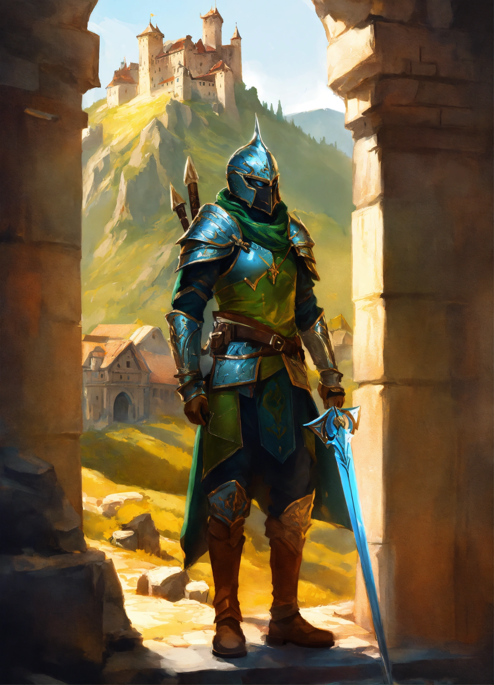 Lexica - An elf soldier with loriga segmentada armour in a mountain ...