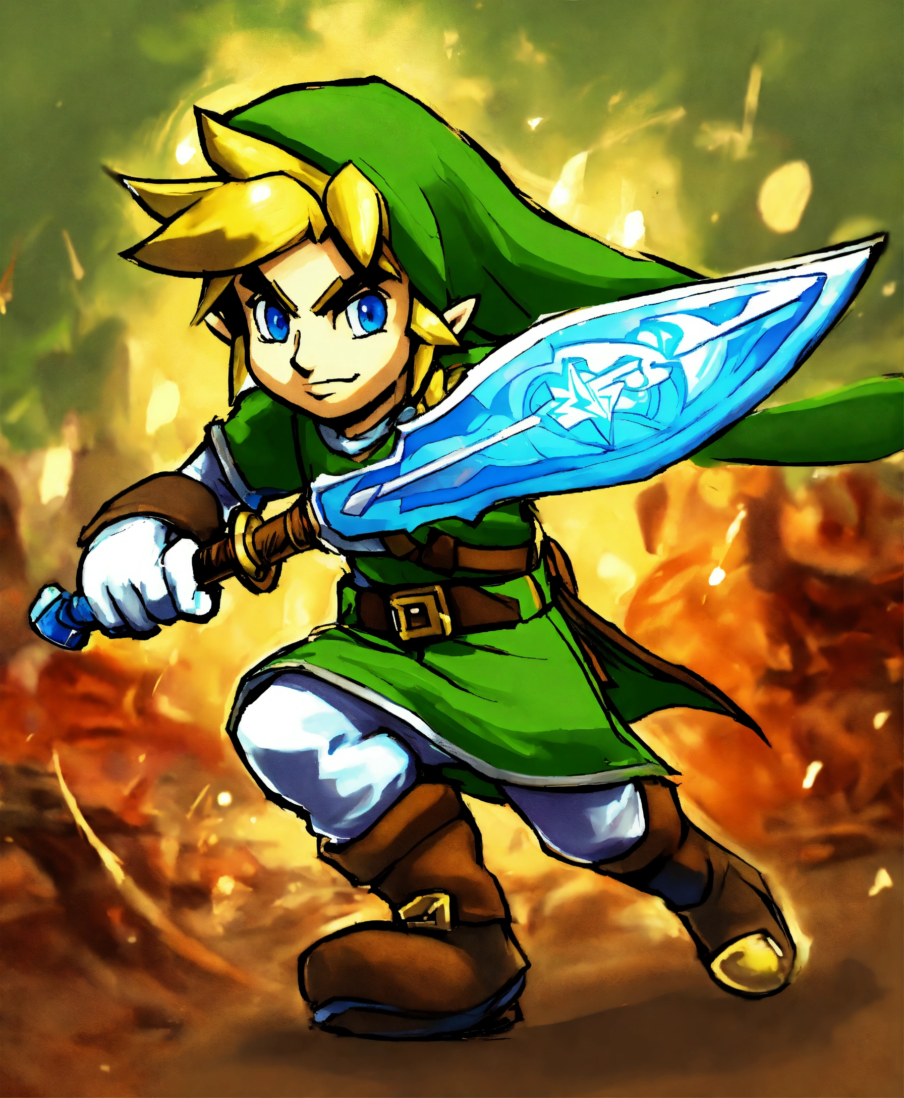 Lexica Link From The Legend Of Zelda Mario Strikers Art Style