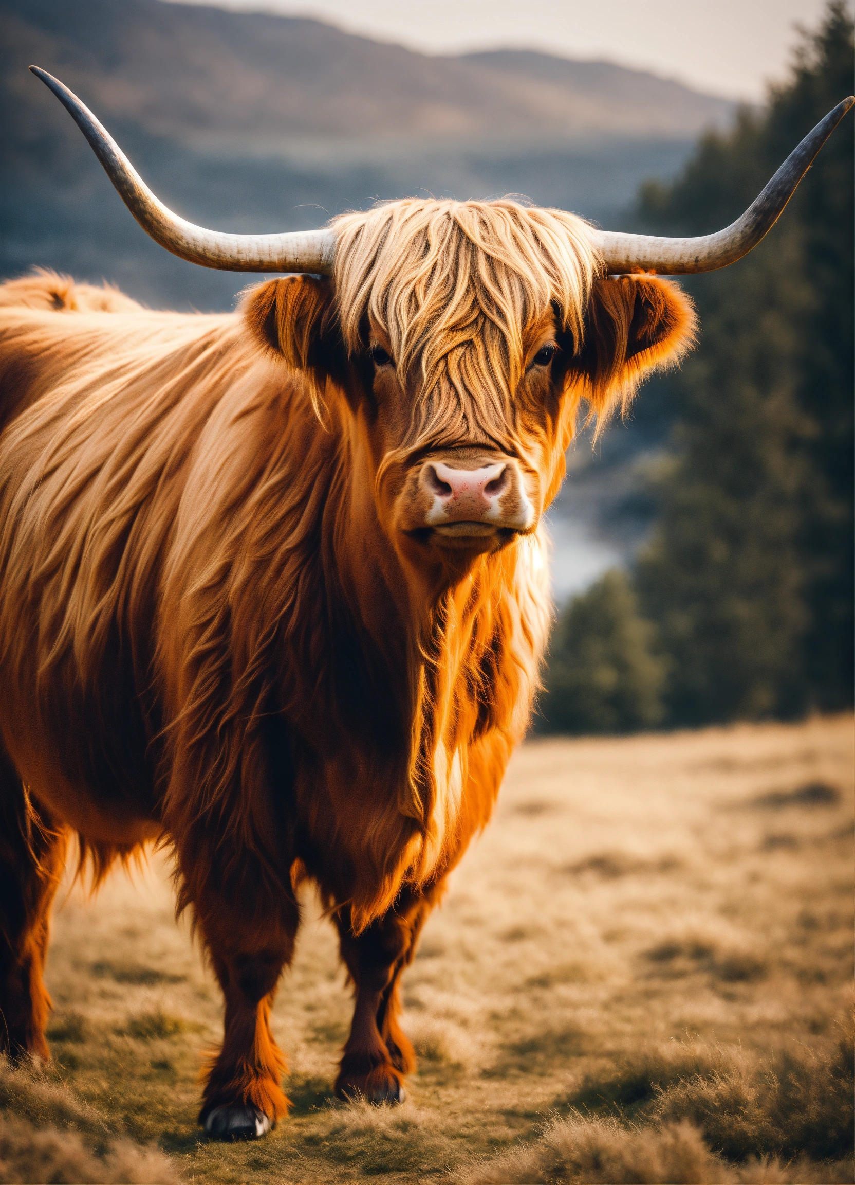Lexica - Highland cow, elegant, luxury, clean, smooth, elegant ...