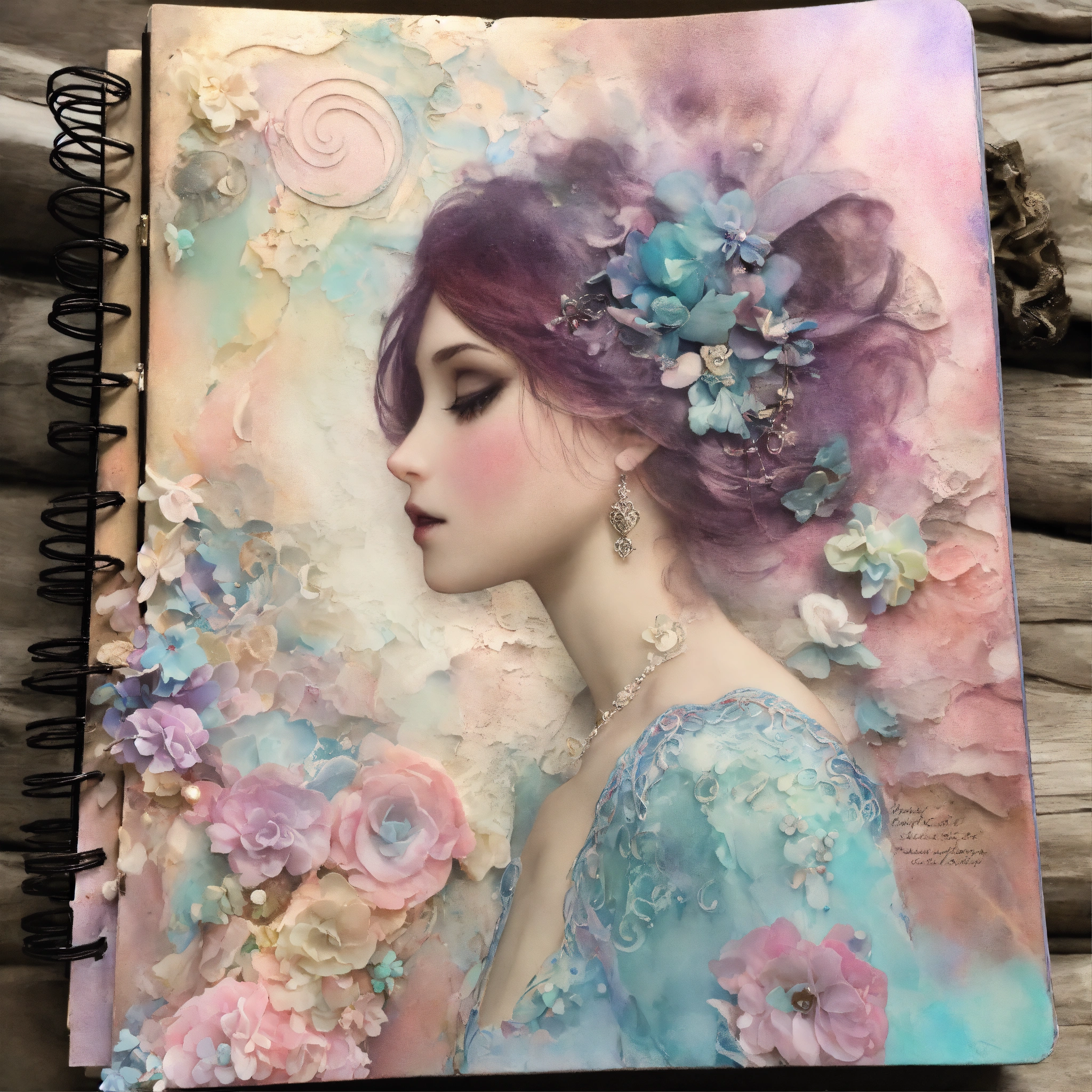 Lexica - Shabby chic dreamy mist pastel junk journals Shabby chic full ...