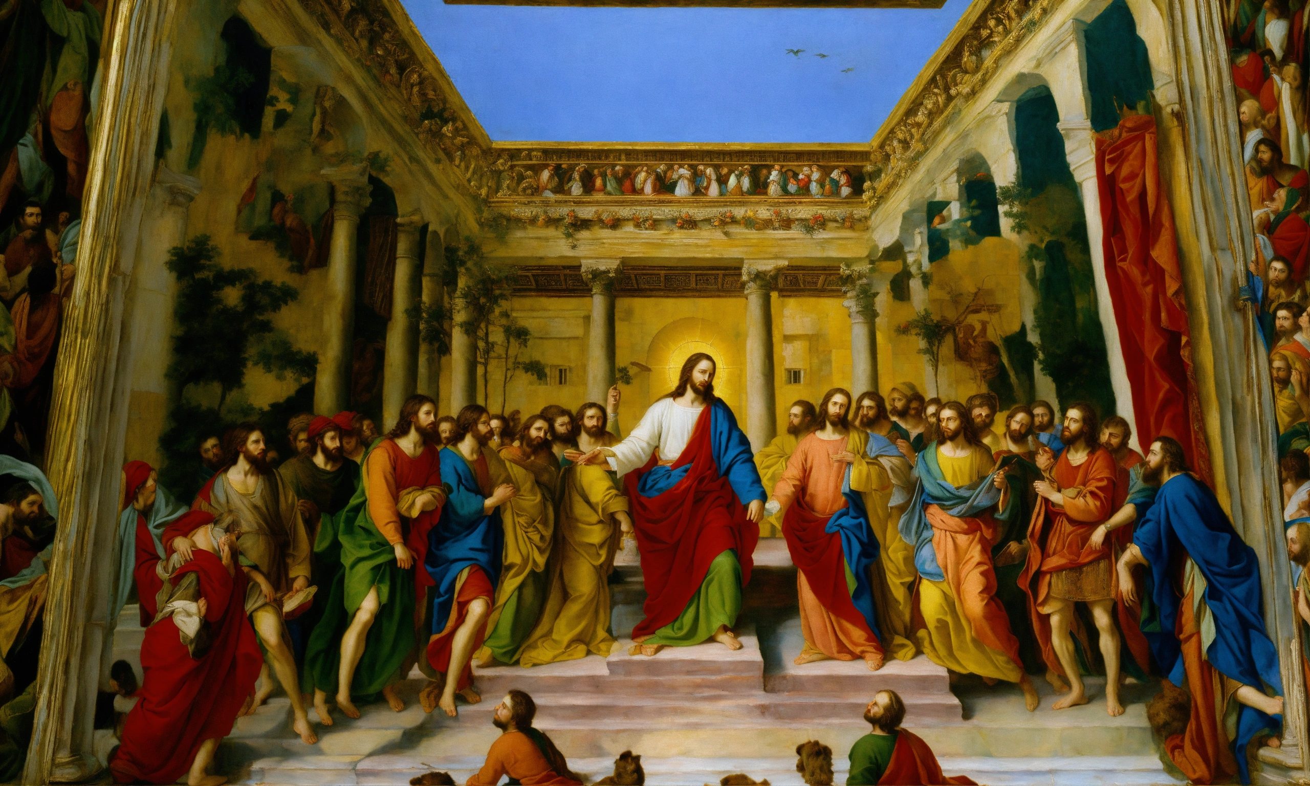Lexica - Renaissance oil painting of jesus christ
