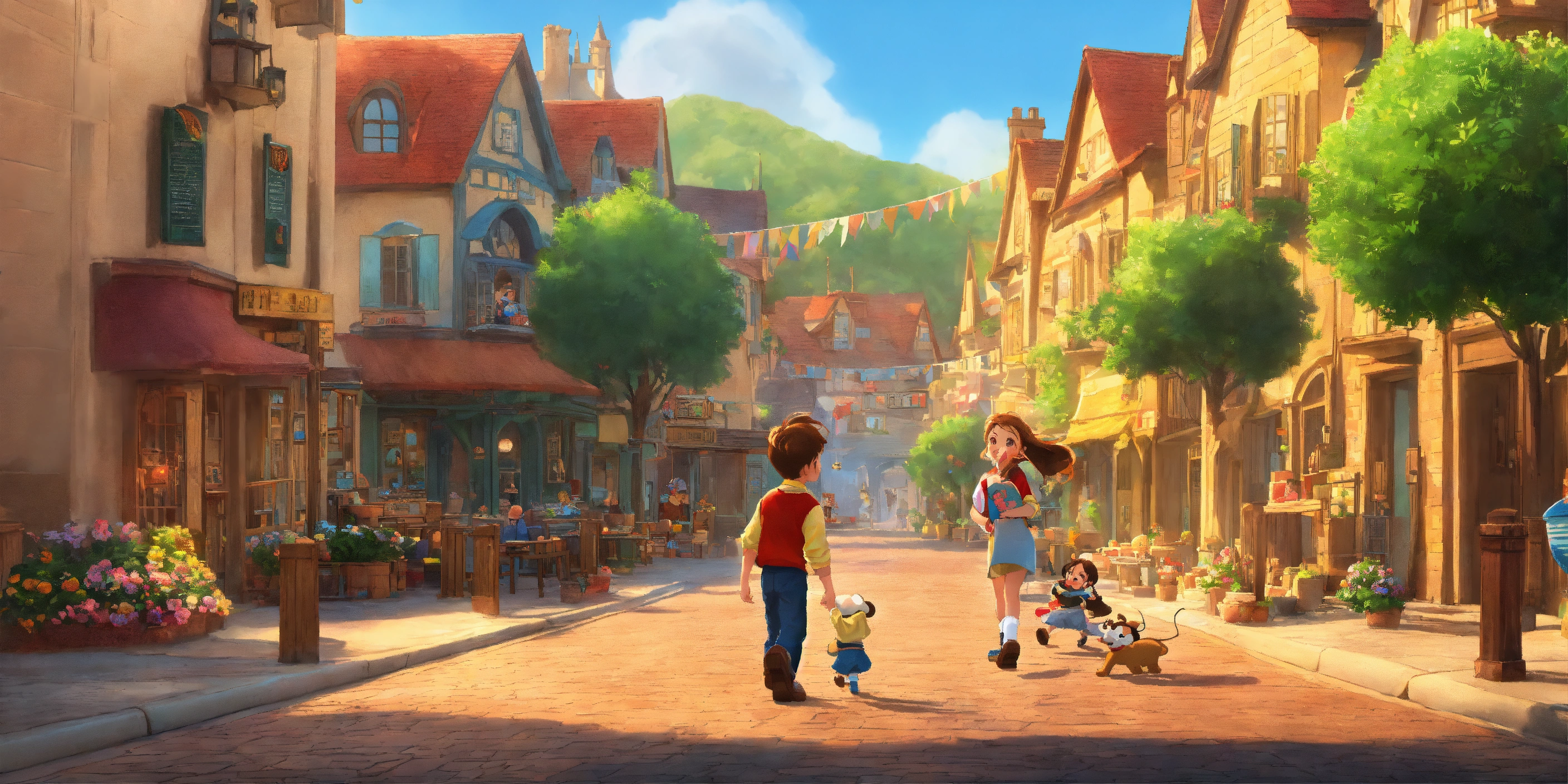 Lexica - In the quiet town where A toddler boy named Max, he is brown ...