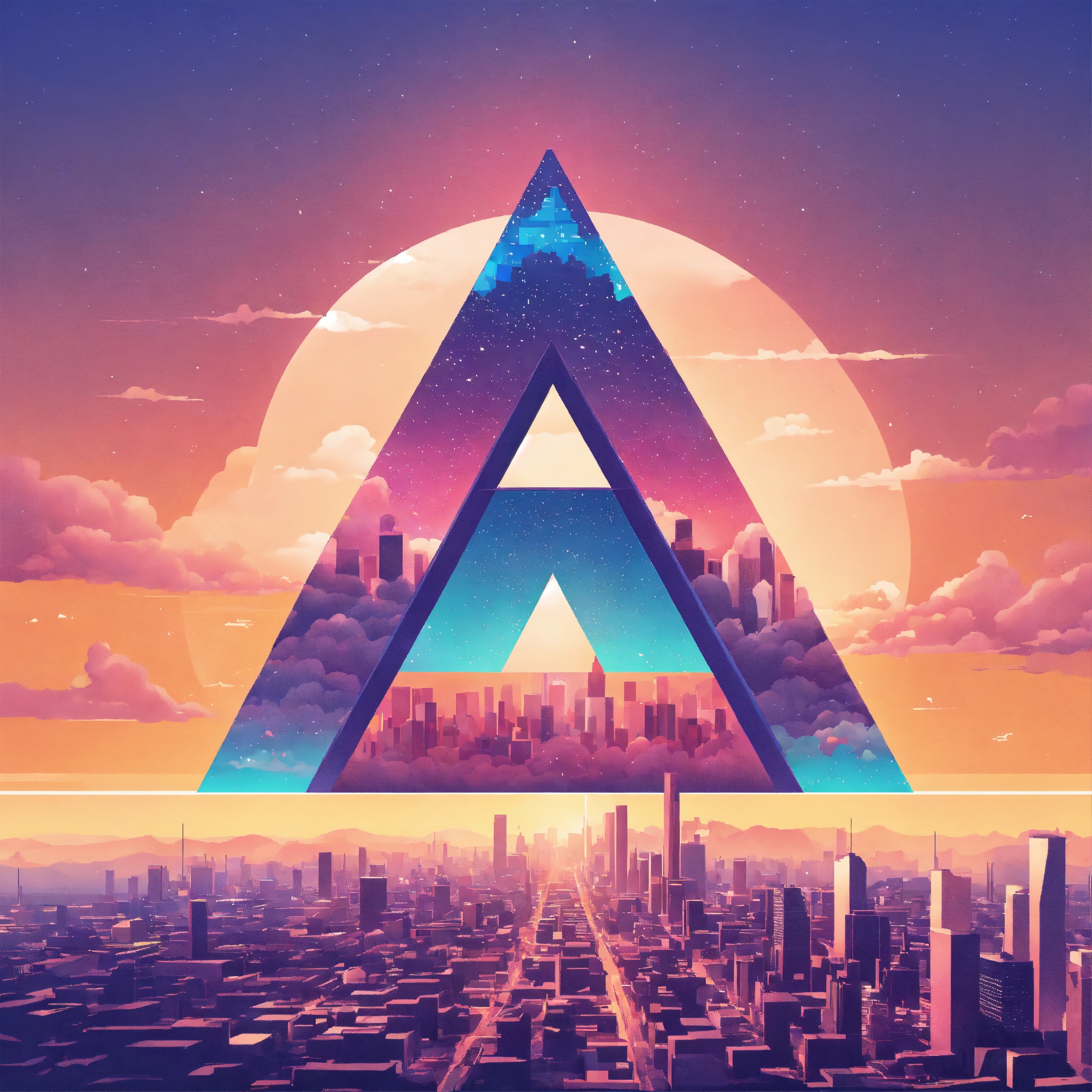 Lexica - Vector graphics, the city of the future, Penrose Triangle on ...