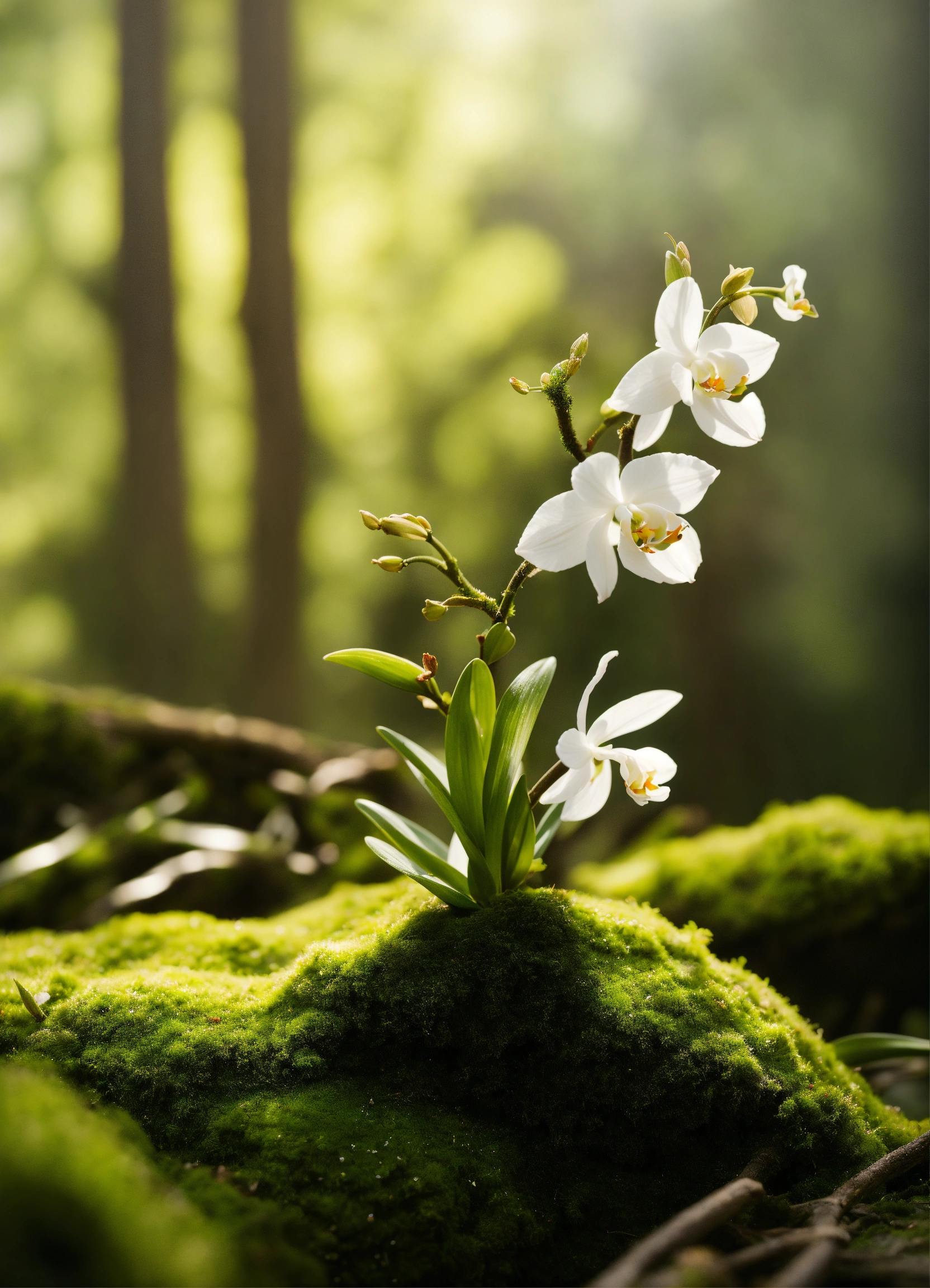 Lexica - Clear interlocking dna strand helix with moss stems inside ...