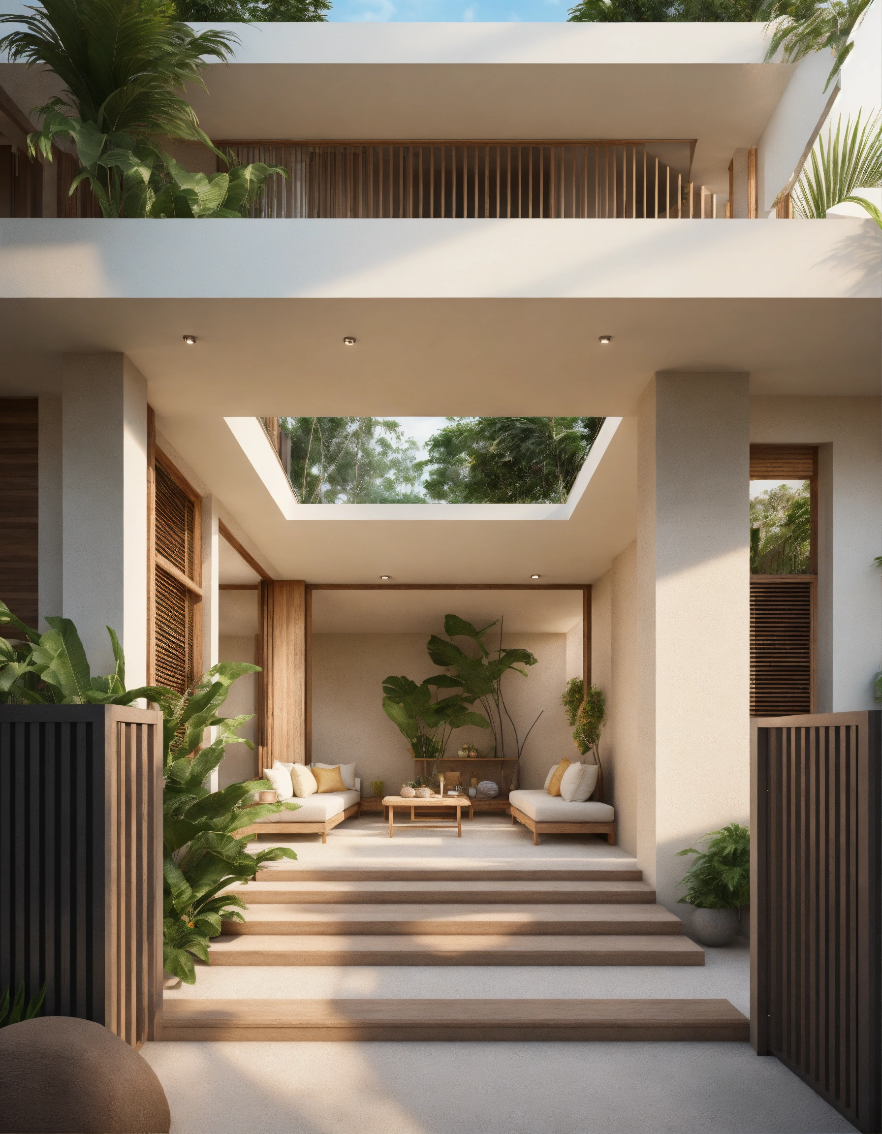 Lexica - Ultra realistic photo of Modern take on upscale bali inspired ...