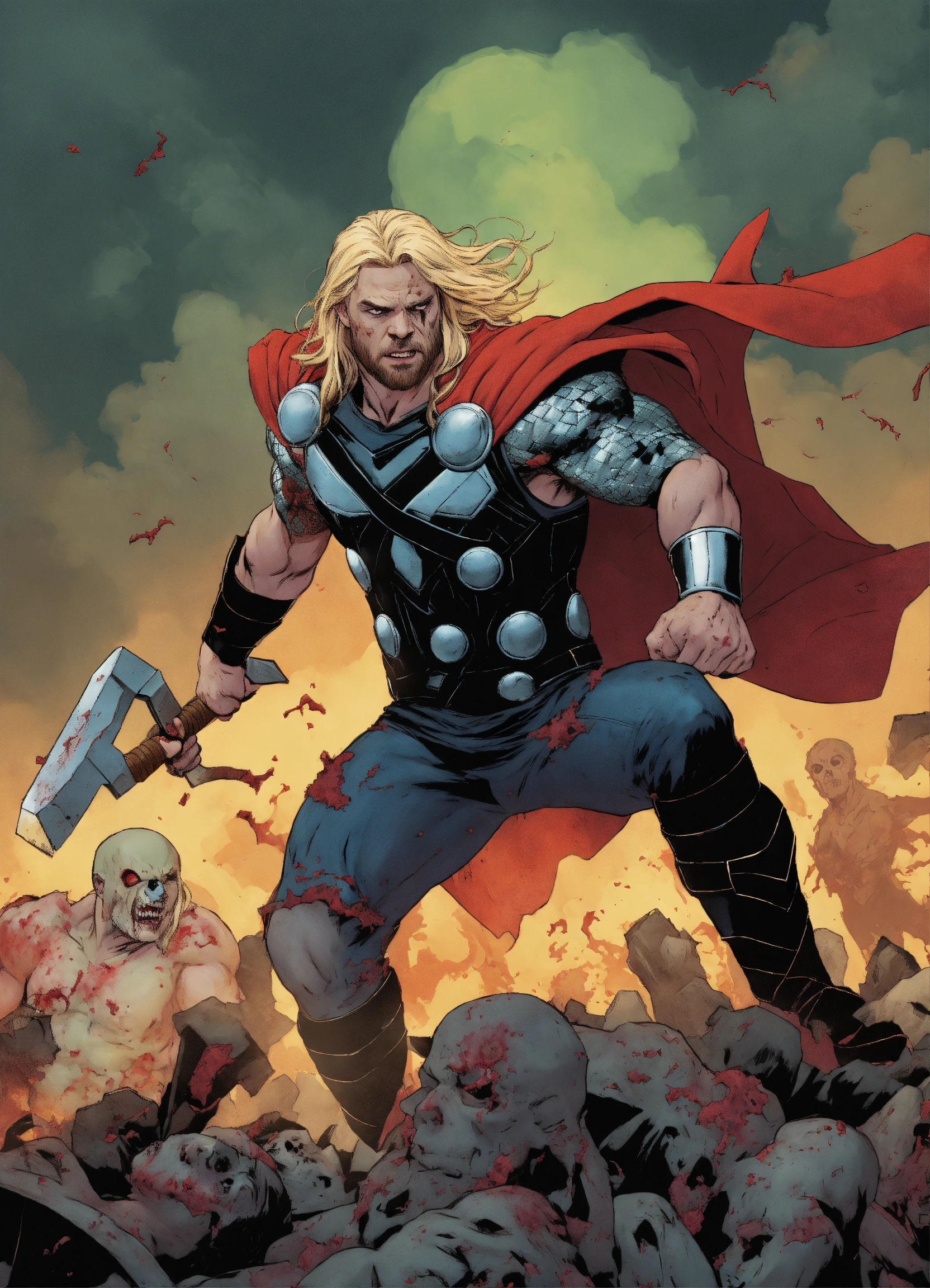 Lexica - THOR AS A ZOMBIE