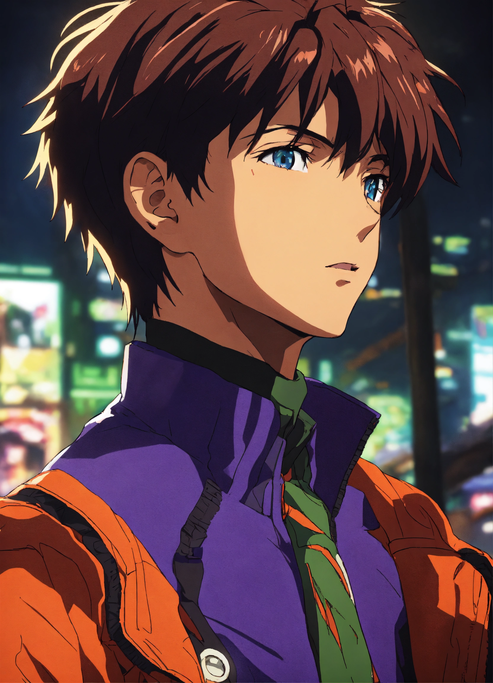 Lexica - Portrait of Shinji Ikari from Neon Genesis Evangelion ...