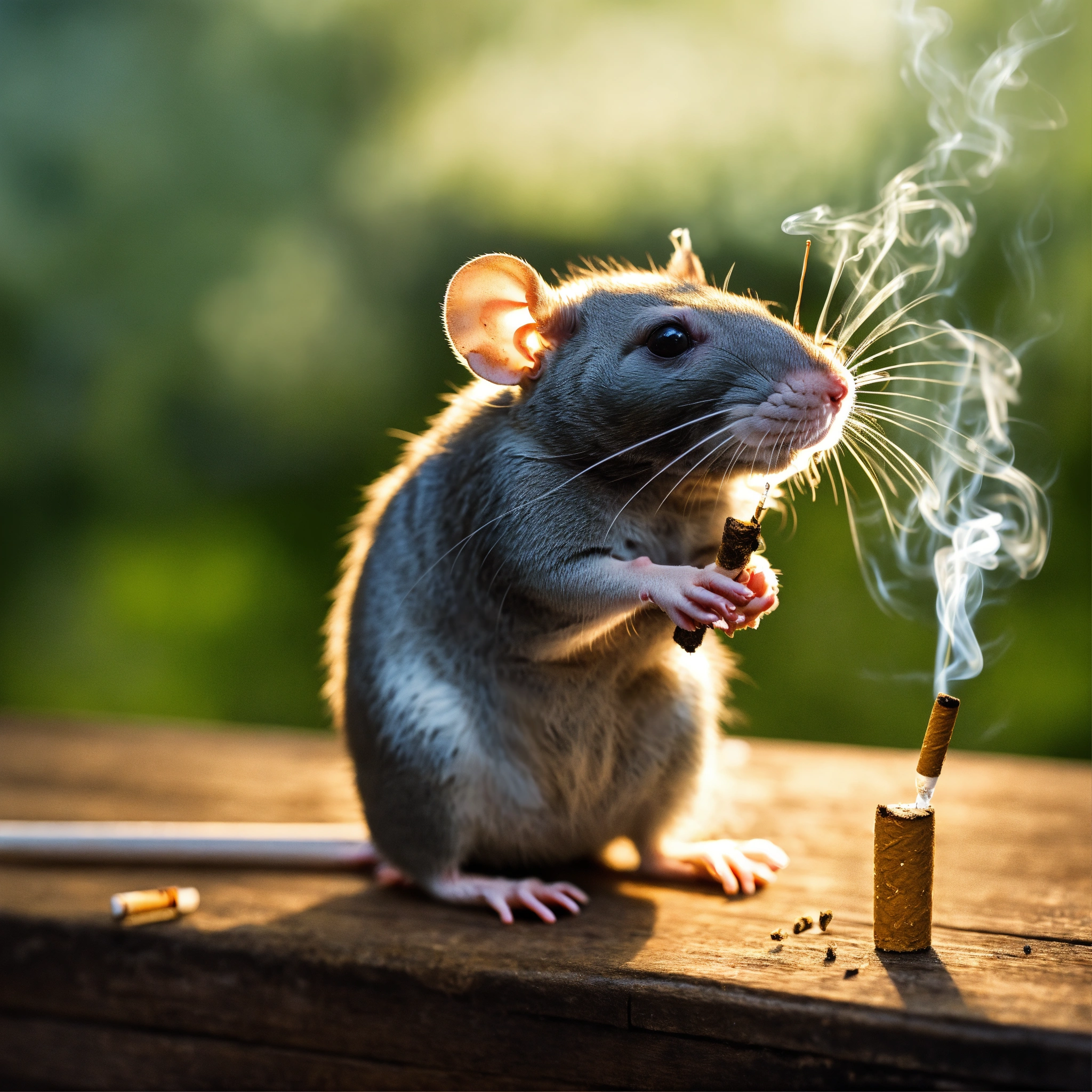 Lexica - Depressed rat smoking cigarettes