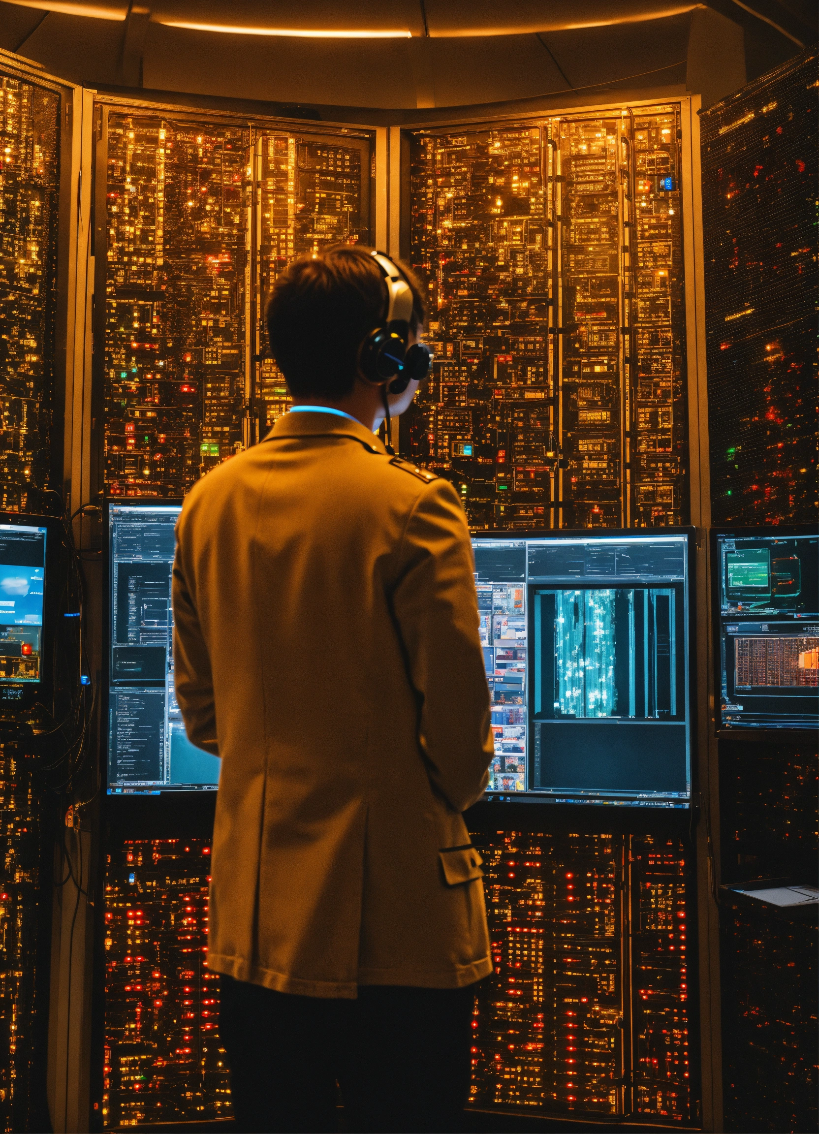 Lexica - One person using an Artificial Intelligence Supercomputer, for ...