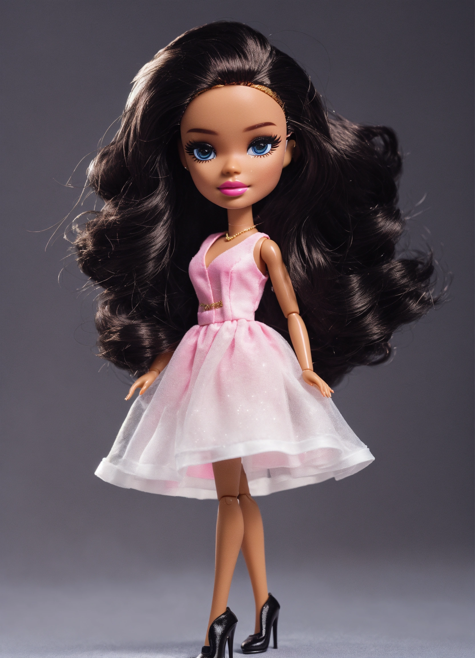 Lexica - Cartoon black ,barbie doll, center, head to toe fine details ...