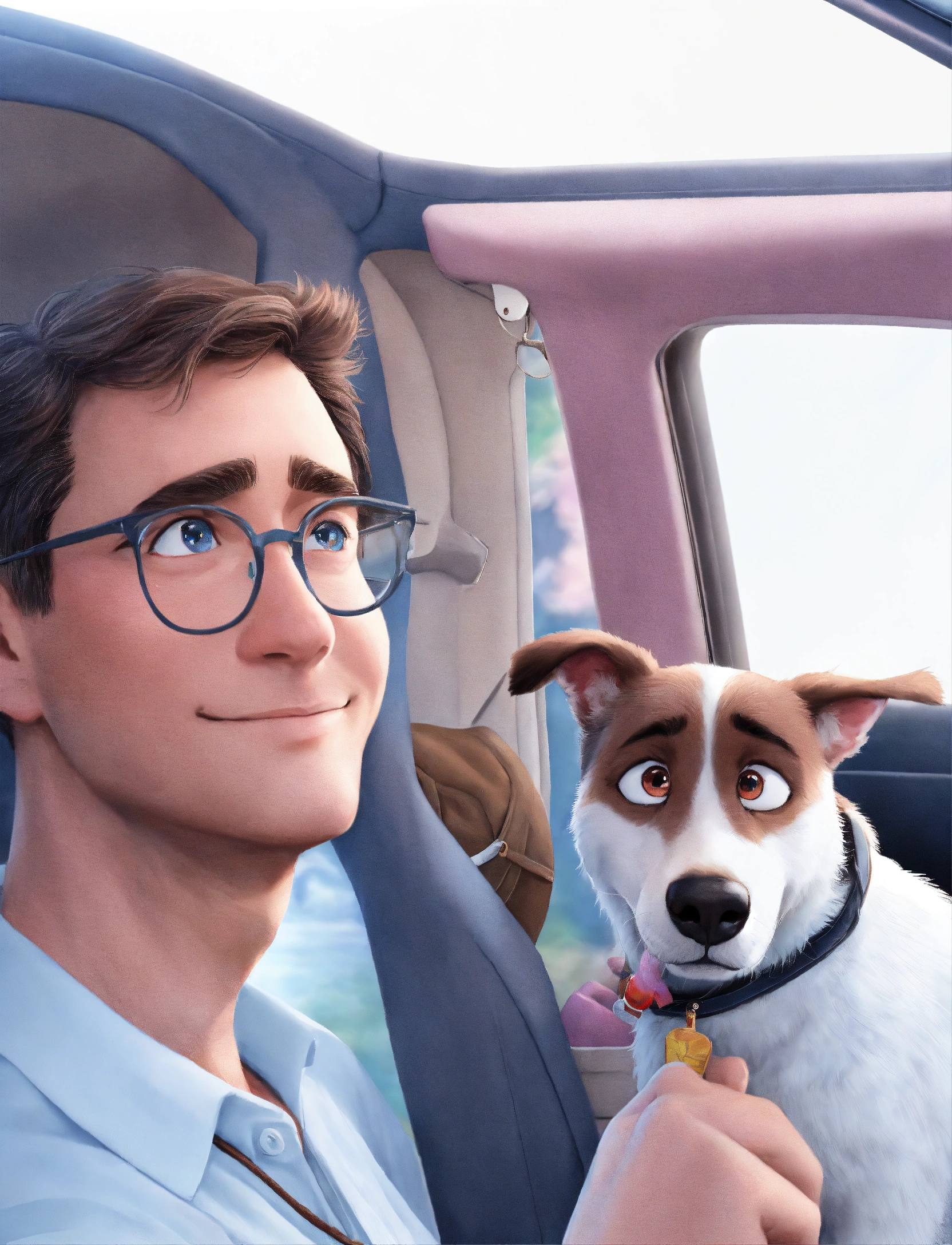 Lexica - A Disney Pixar inspired movie poster. A handsome 50 year old ...