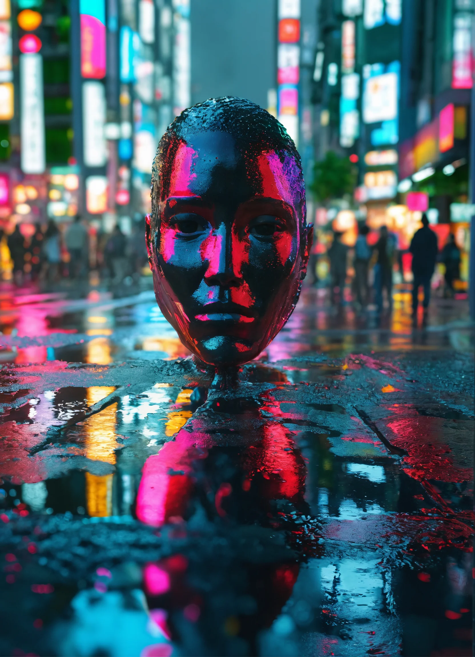 Lexica - 8k HDR photo portrait taken at a bustling crosswalk in shibuya ...