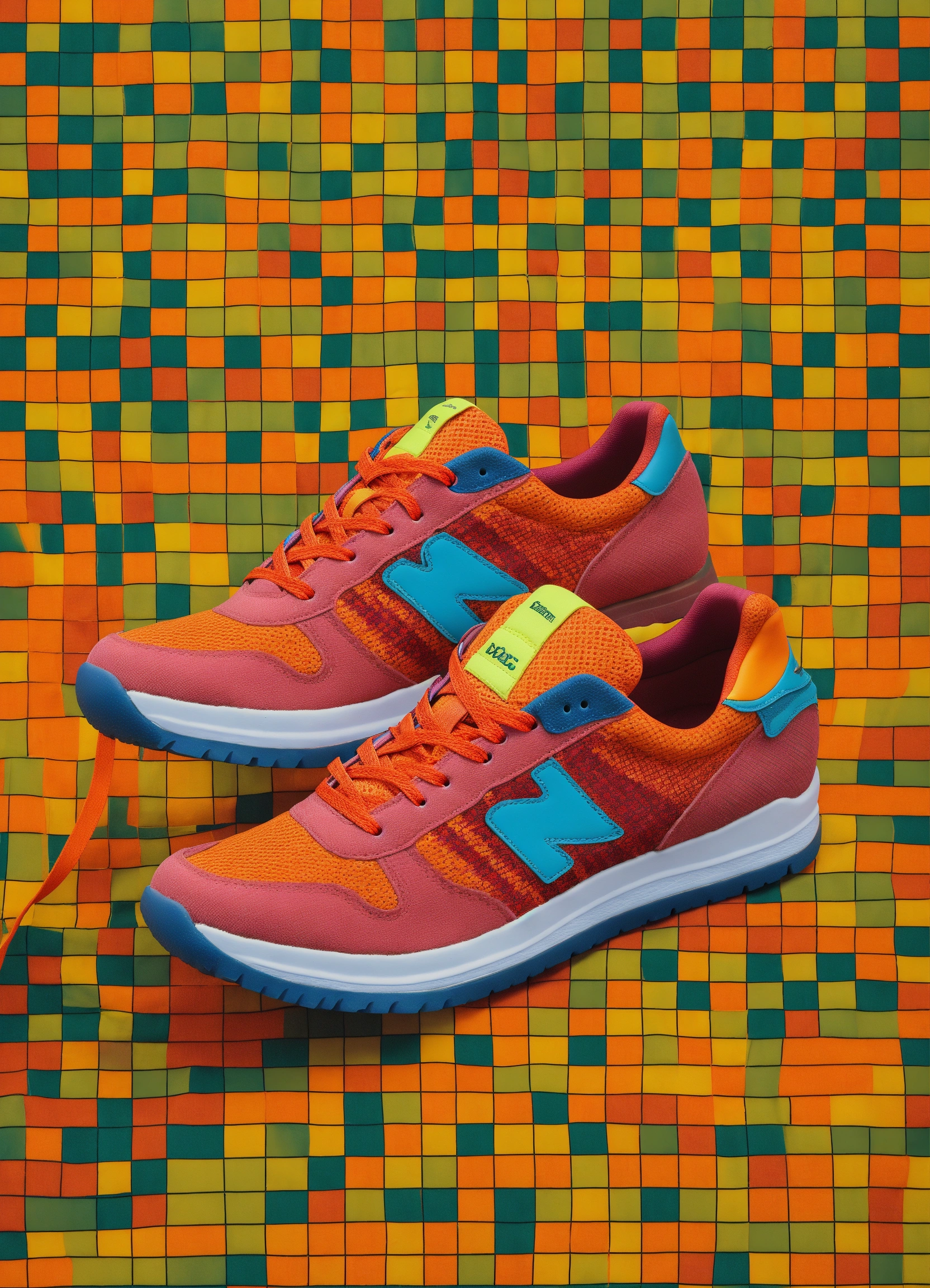 Lexica - Sports shoes checkered pattern