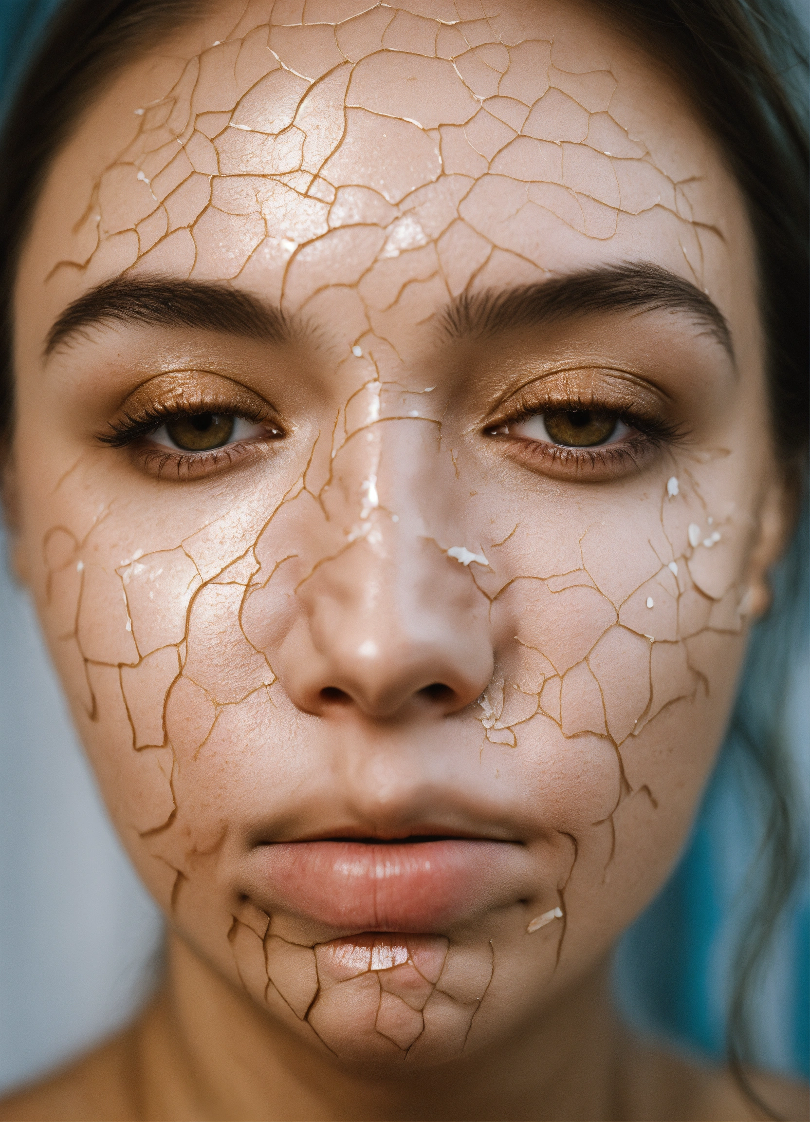 Lexica - Dry skin cracked skin face