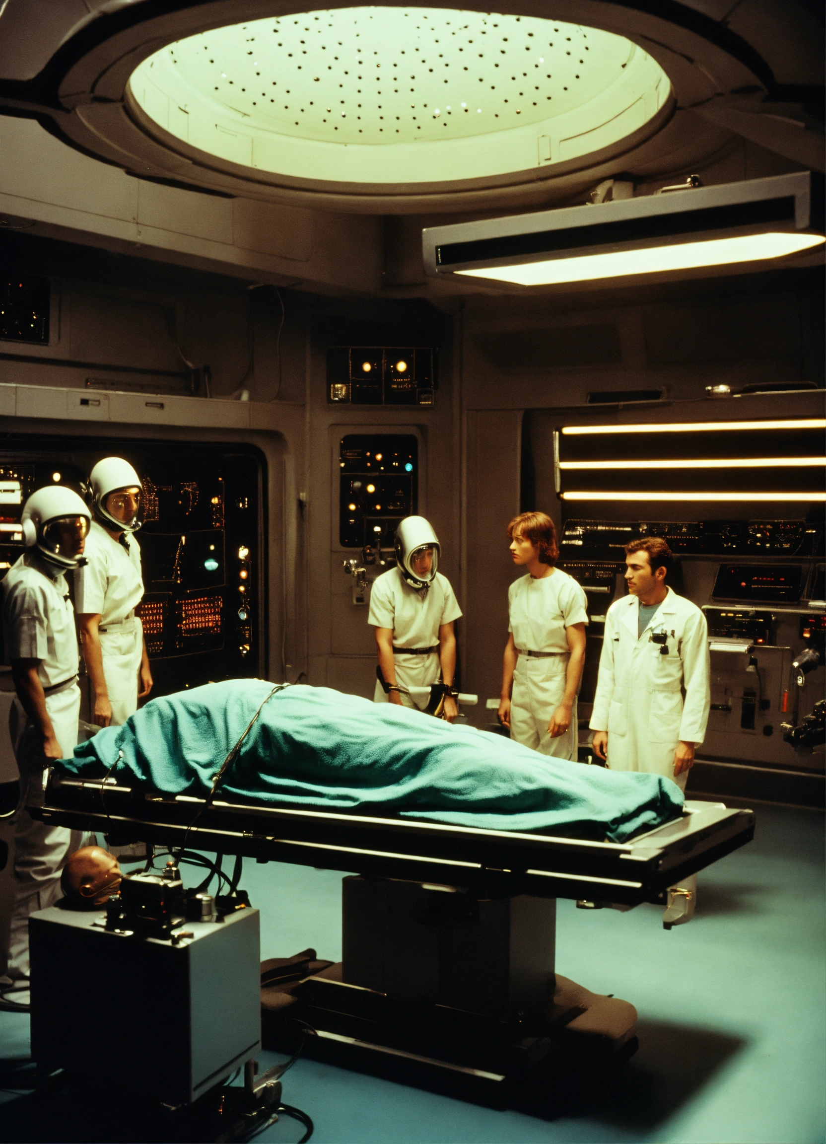 Lexica - A photograph of extraterrestrial beings observing a person ...