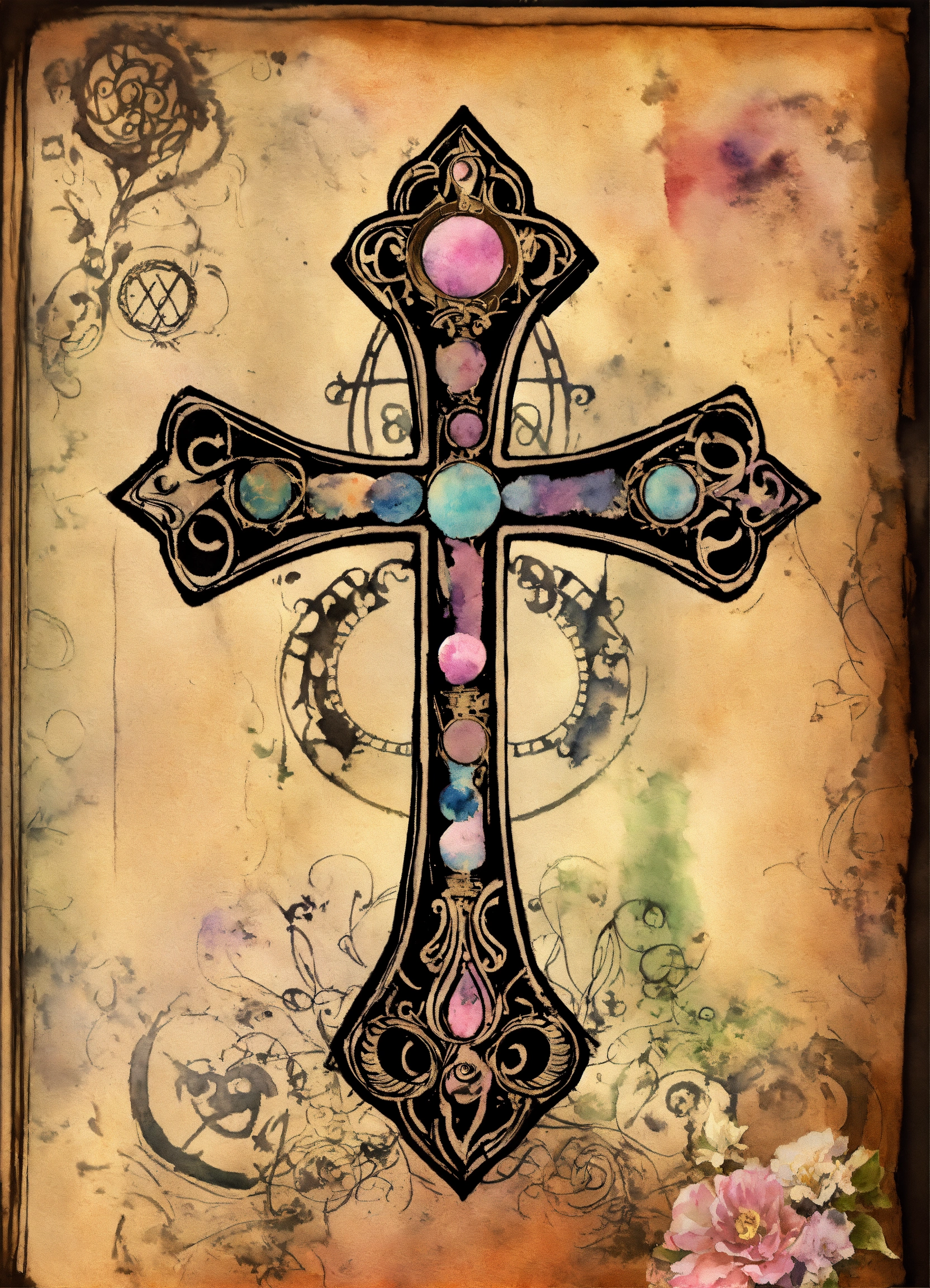 Lexica - Shabby chic dreamy mist pastel junk journals Create detailed ...