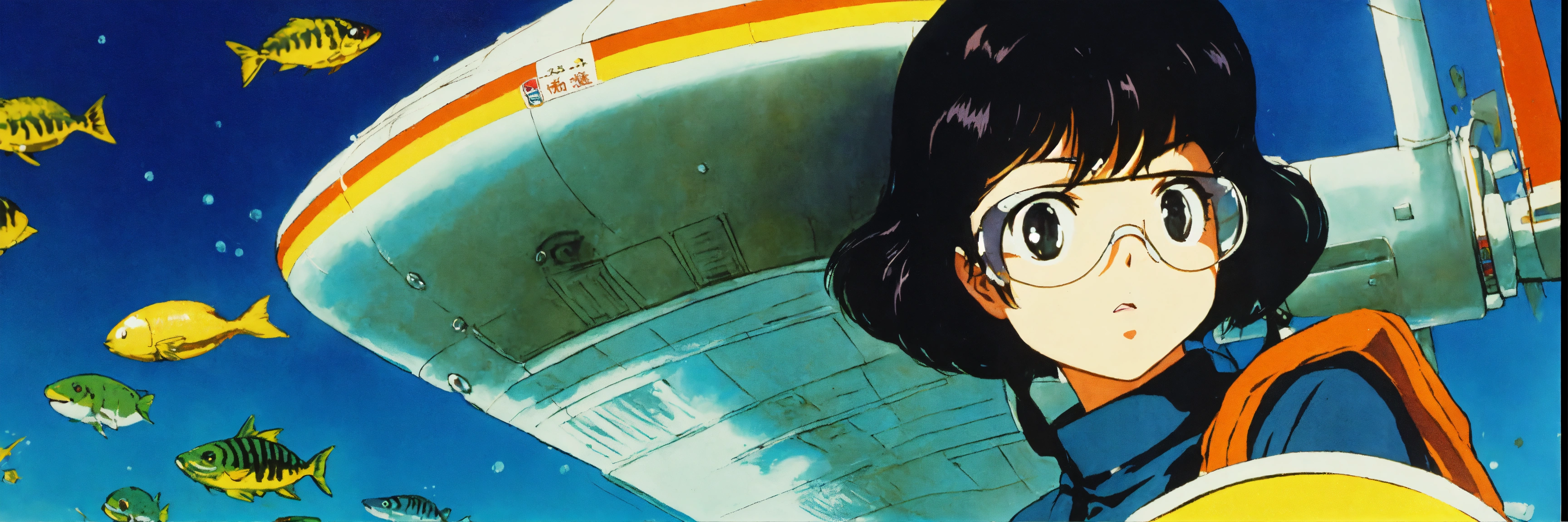 Lexica - 1960s anime sci-fi extroverted female, full detailed eyes ...